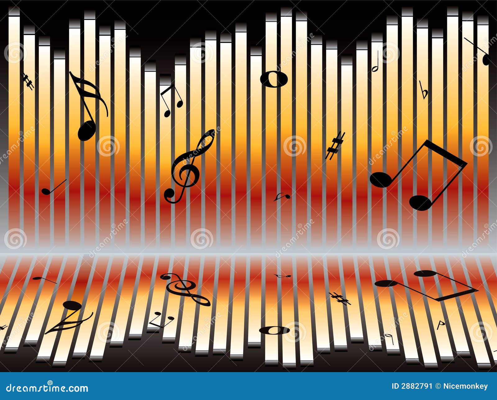 Music chart stock vector. Illustration of artistic, element - 2882791