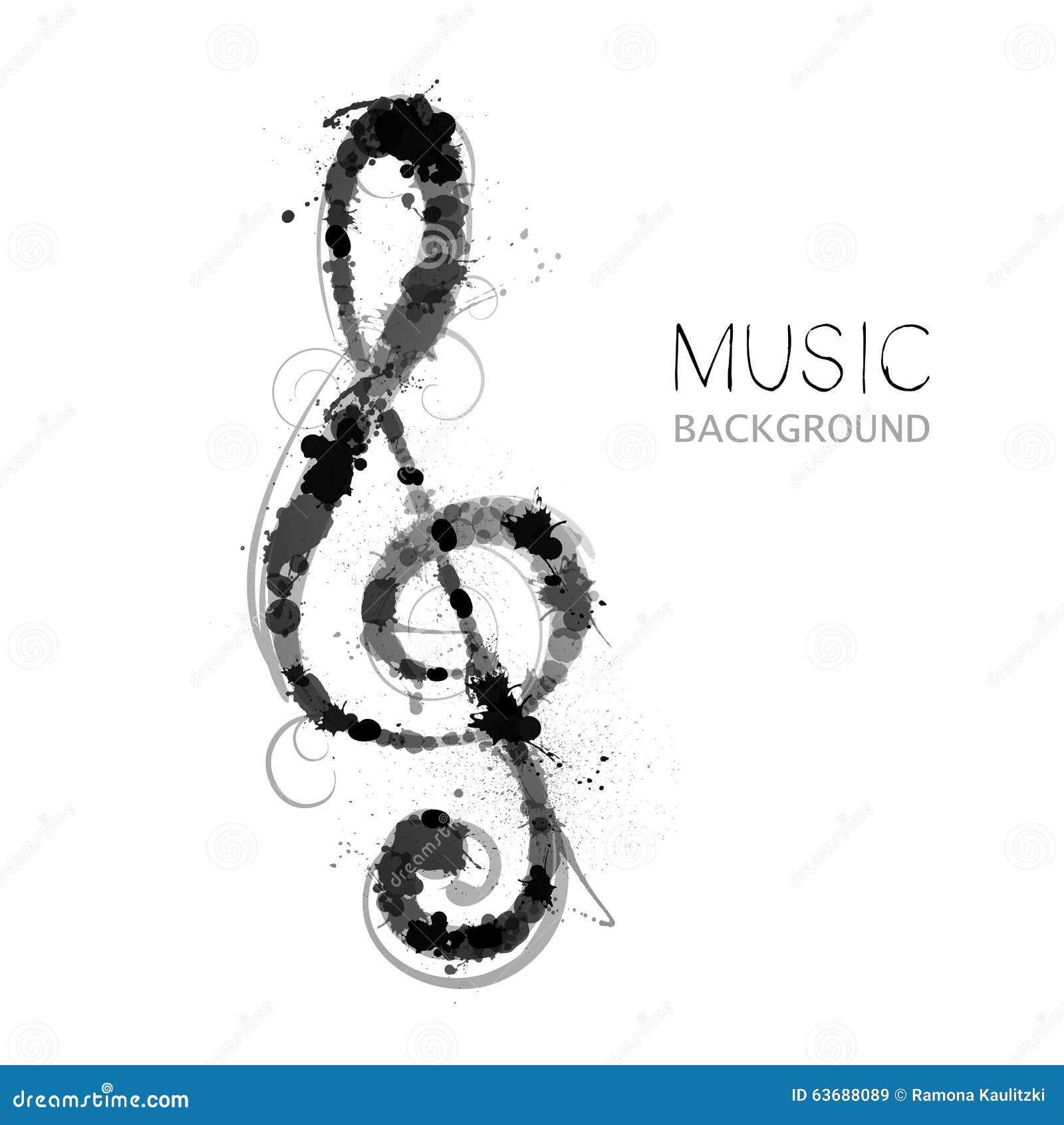Music clef stock illustration. Illustration of abstract - 63688089