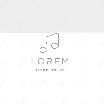 Music Code Logo Design Vector Simple Line Code Stock Vector ...