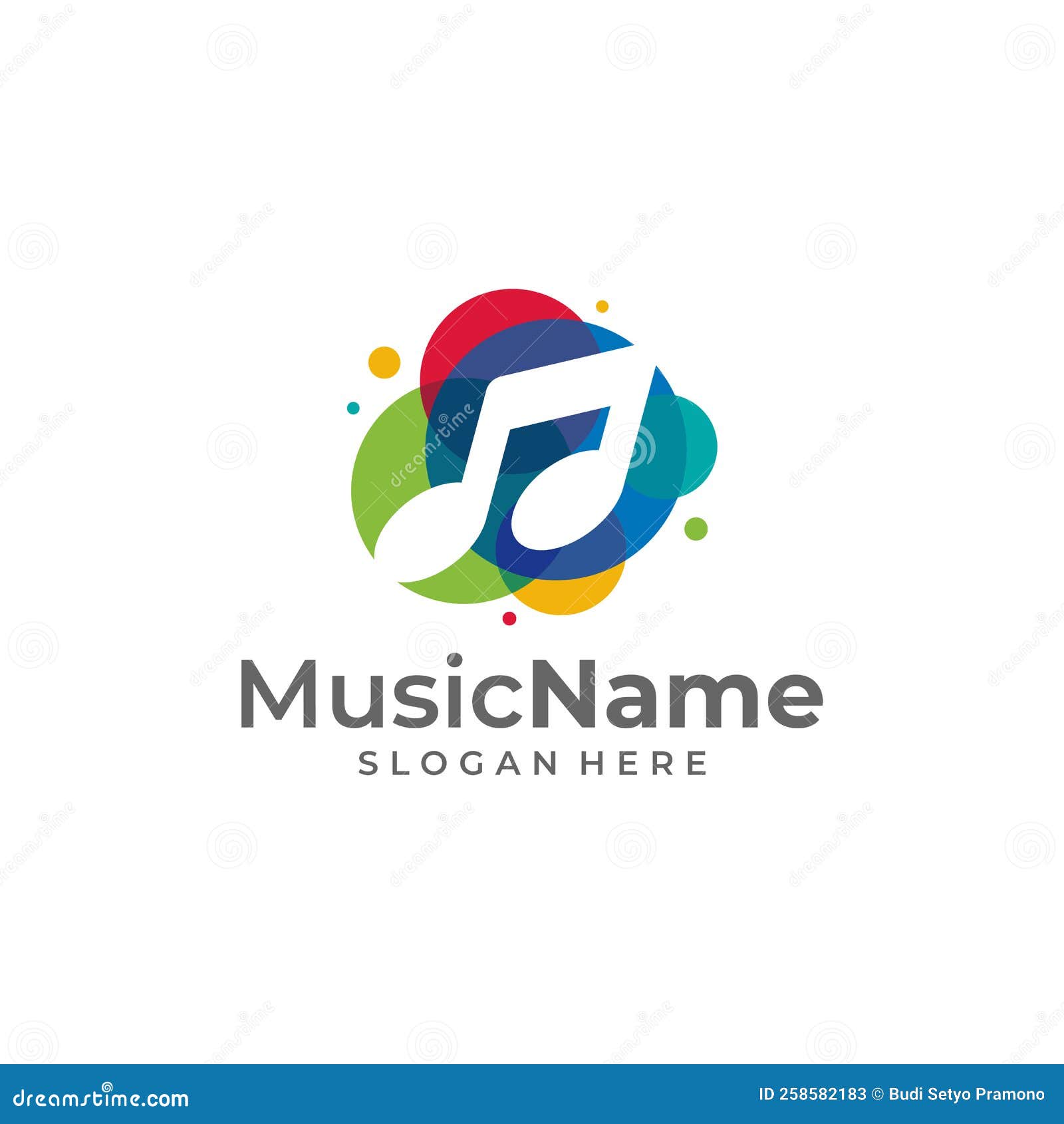 Music Color Logo Vector Icon Illustration. Colorful Music Logo Design ...