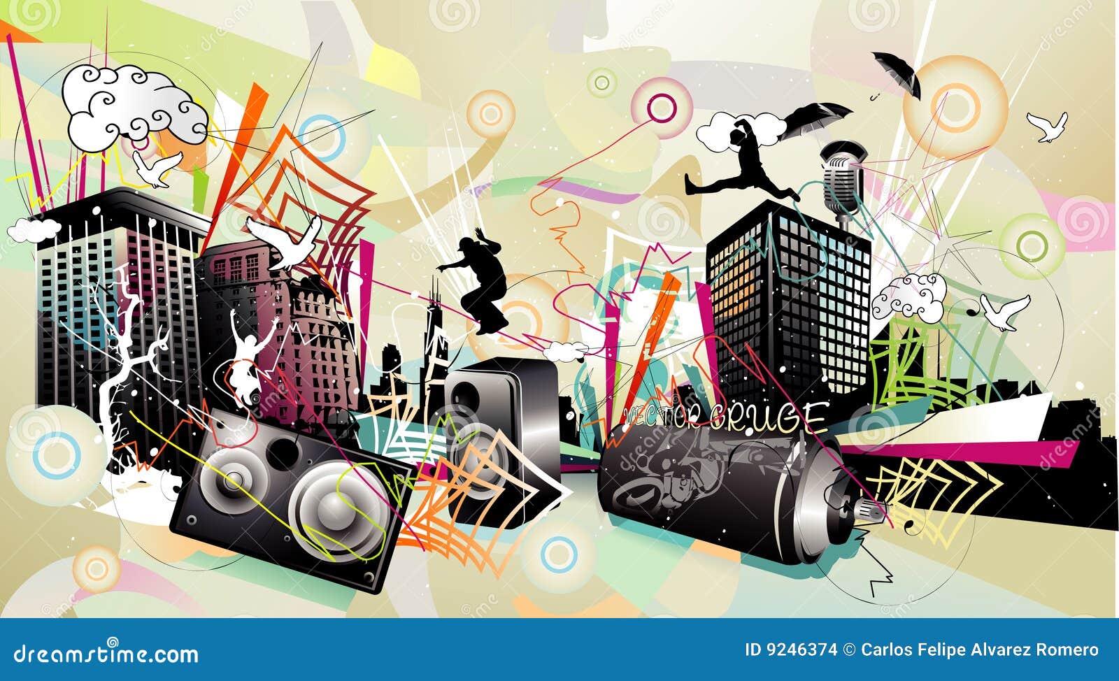 Music composition stock vector. Illustration of style - 9246374