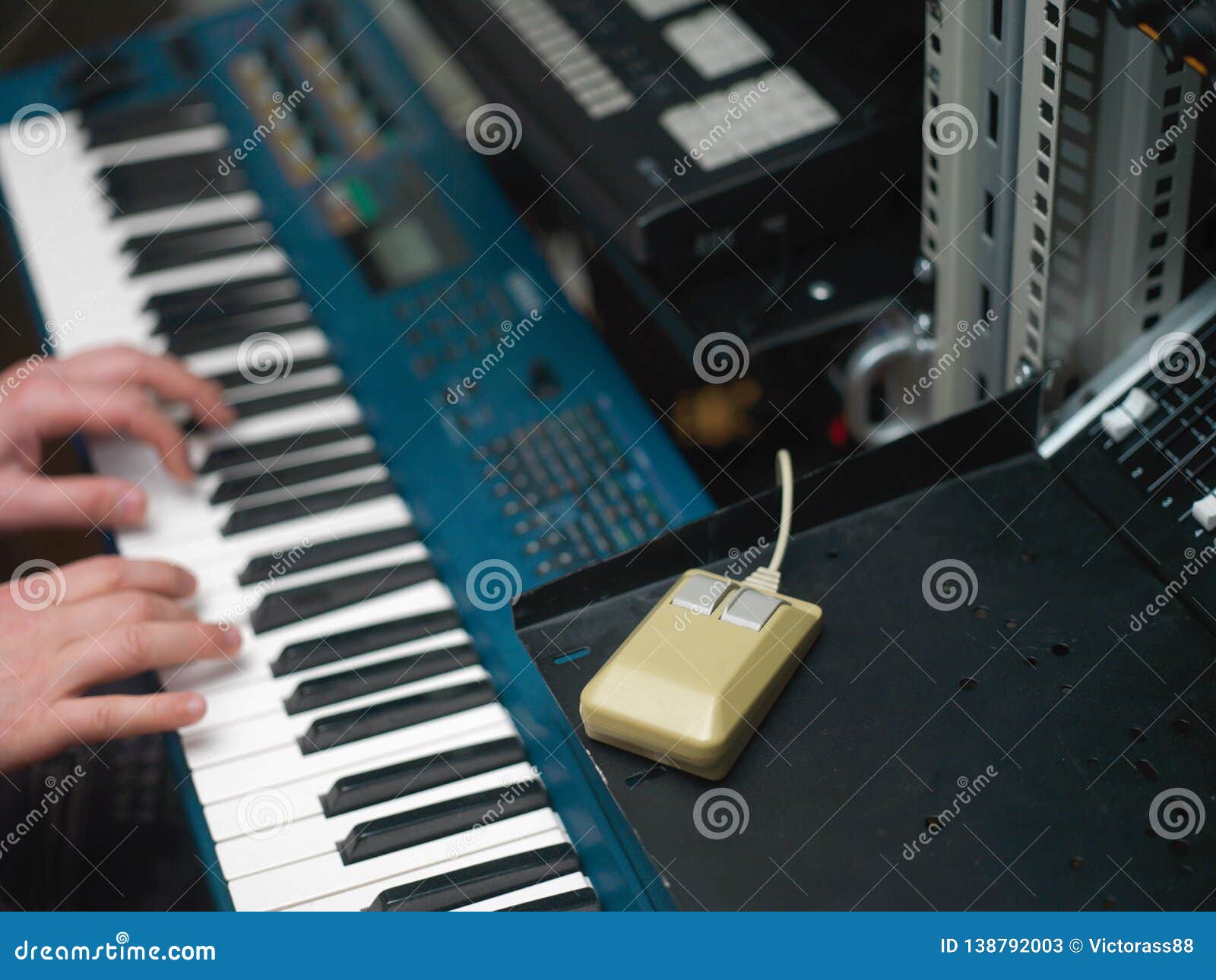 Music and computer mouse stock image. Image of focus - 138792003