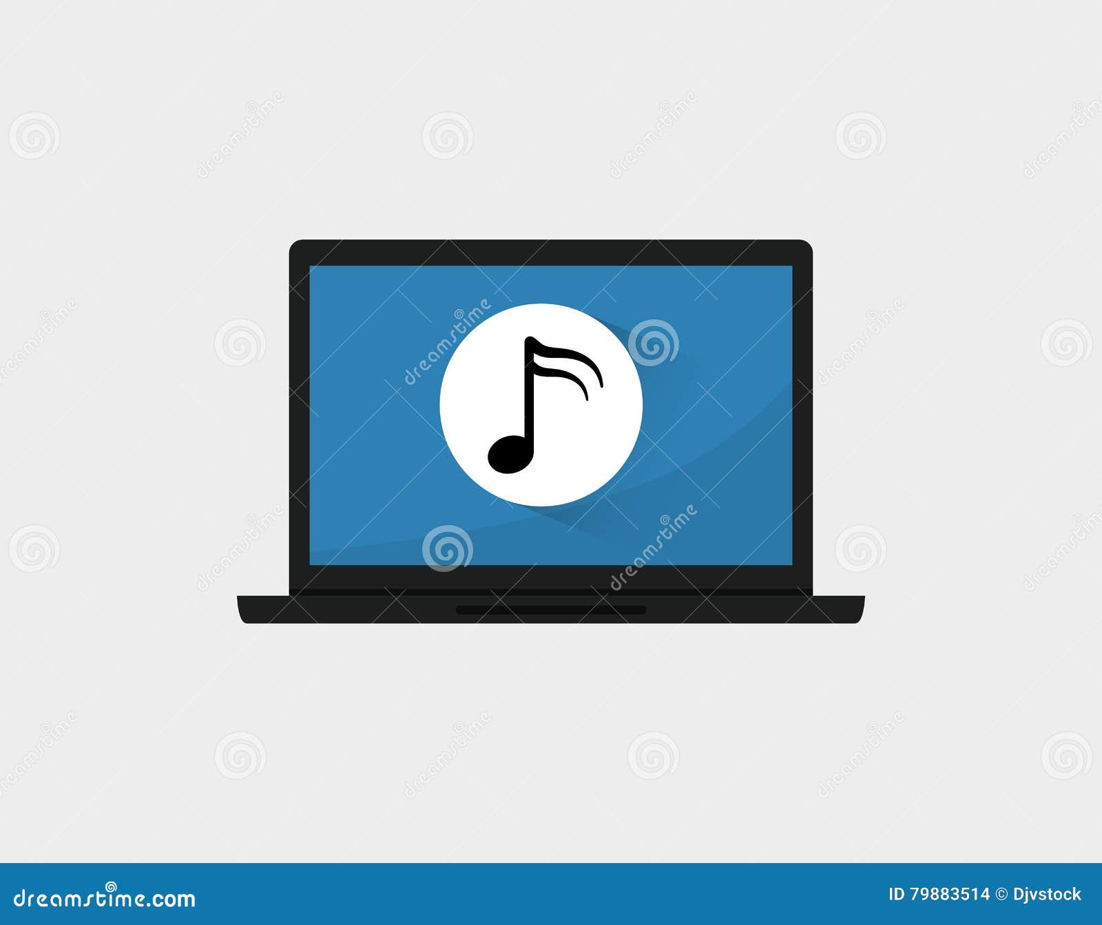 Music computer technology stock vector. Illustration of element - 79883514