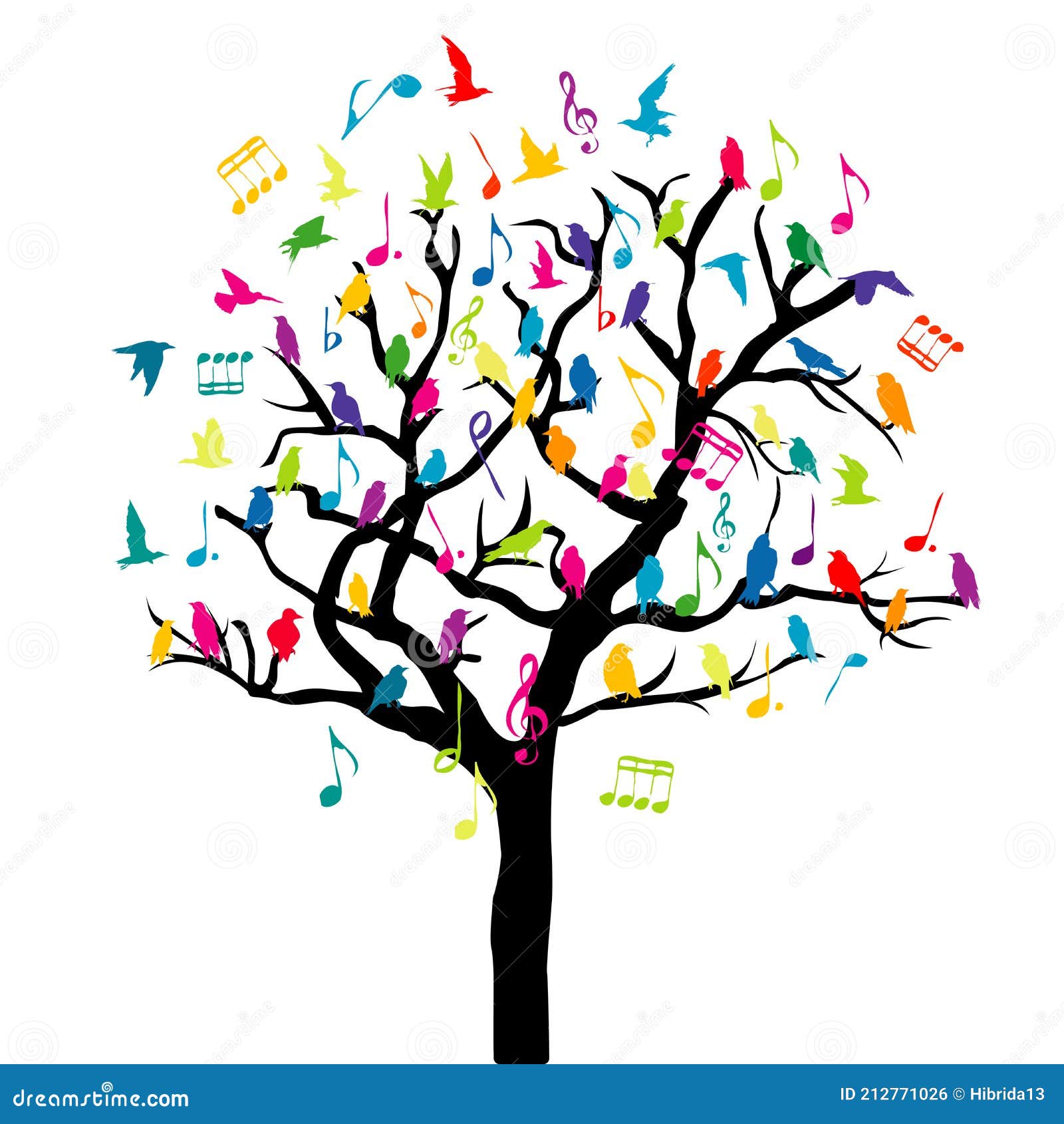 Musical Notes Tree Stock Illustrations – 576 Musical Notes Tree Stock ...