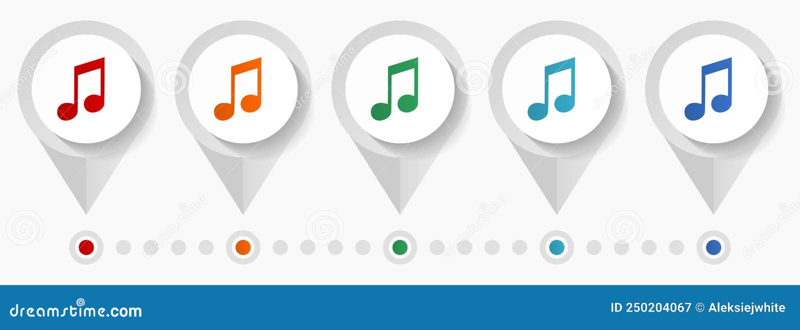 Music Concept Vector Icons, Editable Infographic Template, Set of ...