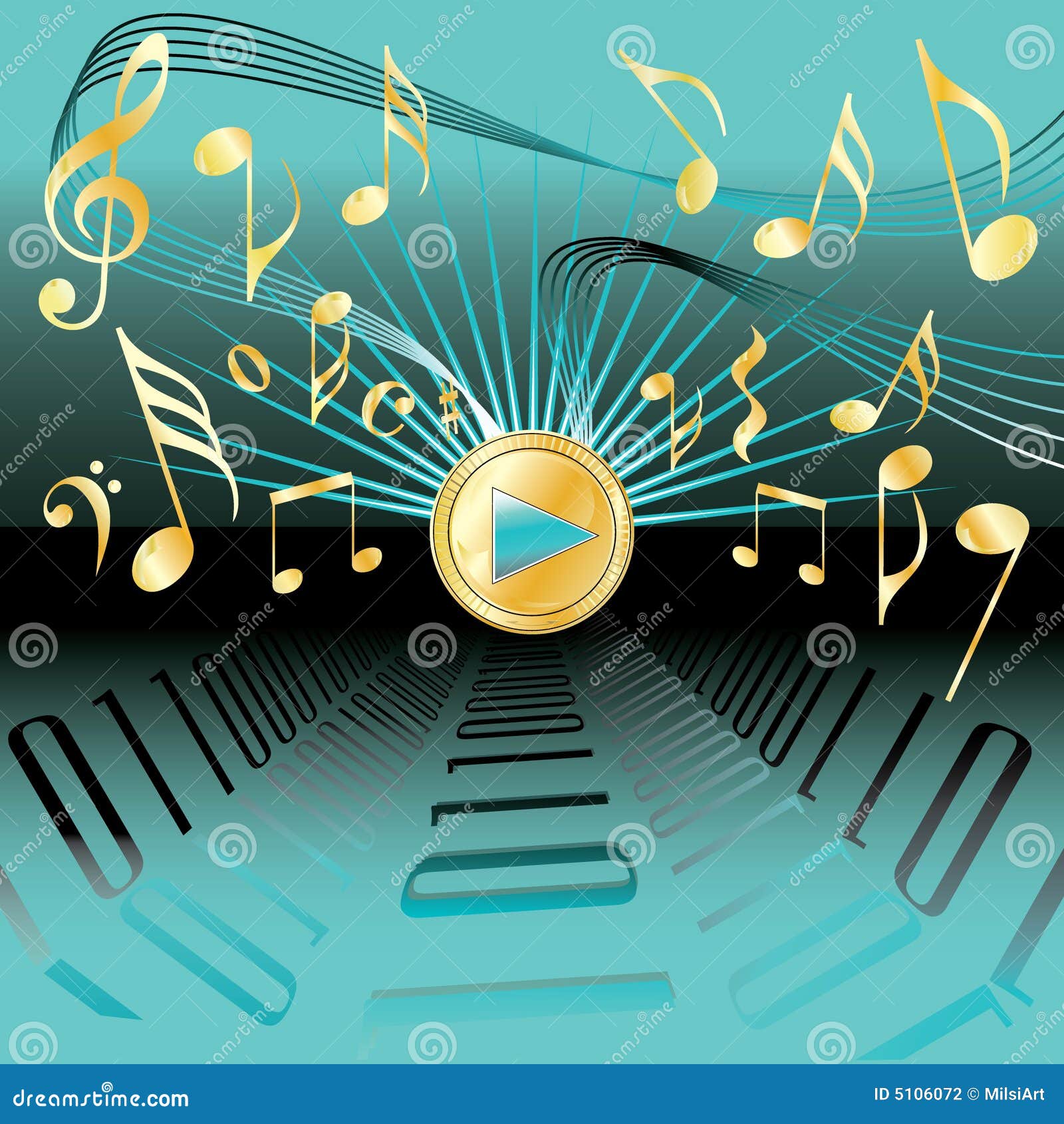 Music Conceptional Abstract Background Stock Vector - Illustration of ...
