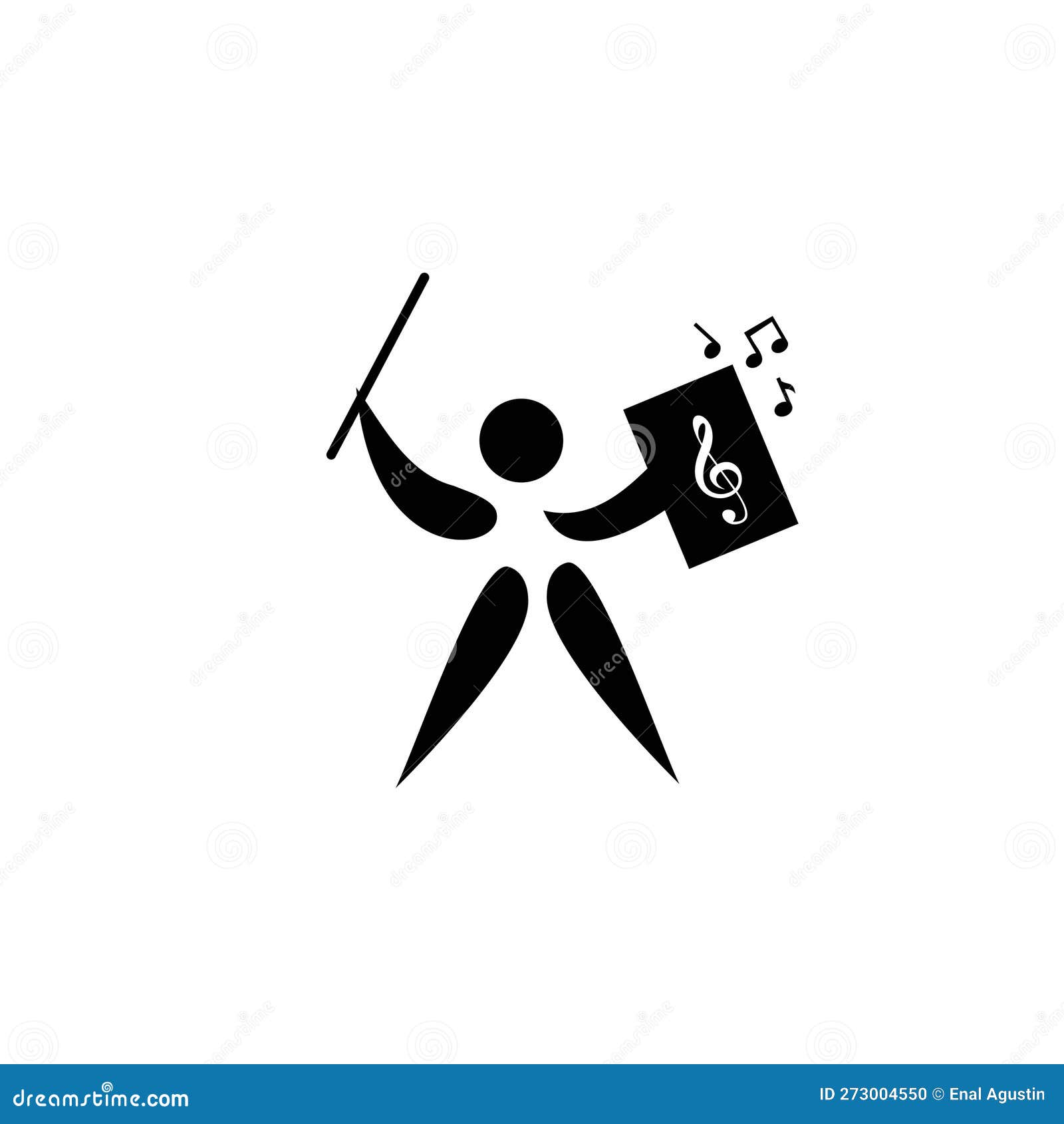 Music Concert Conductor Logo Design Stock Vector - Illustration of ...