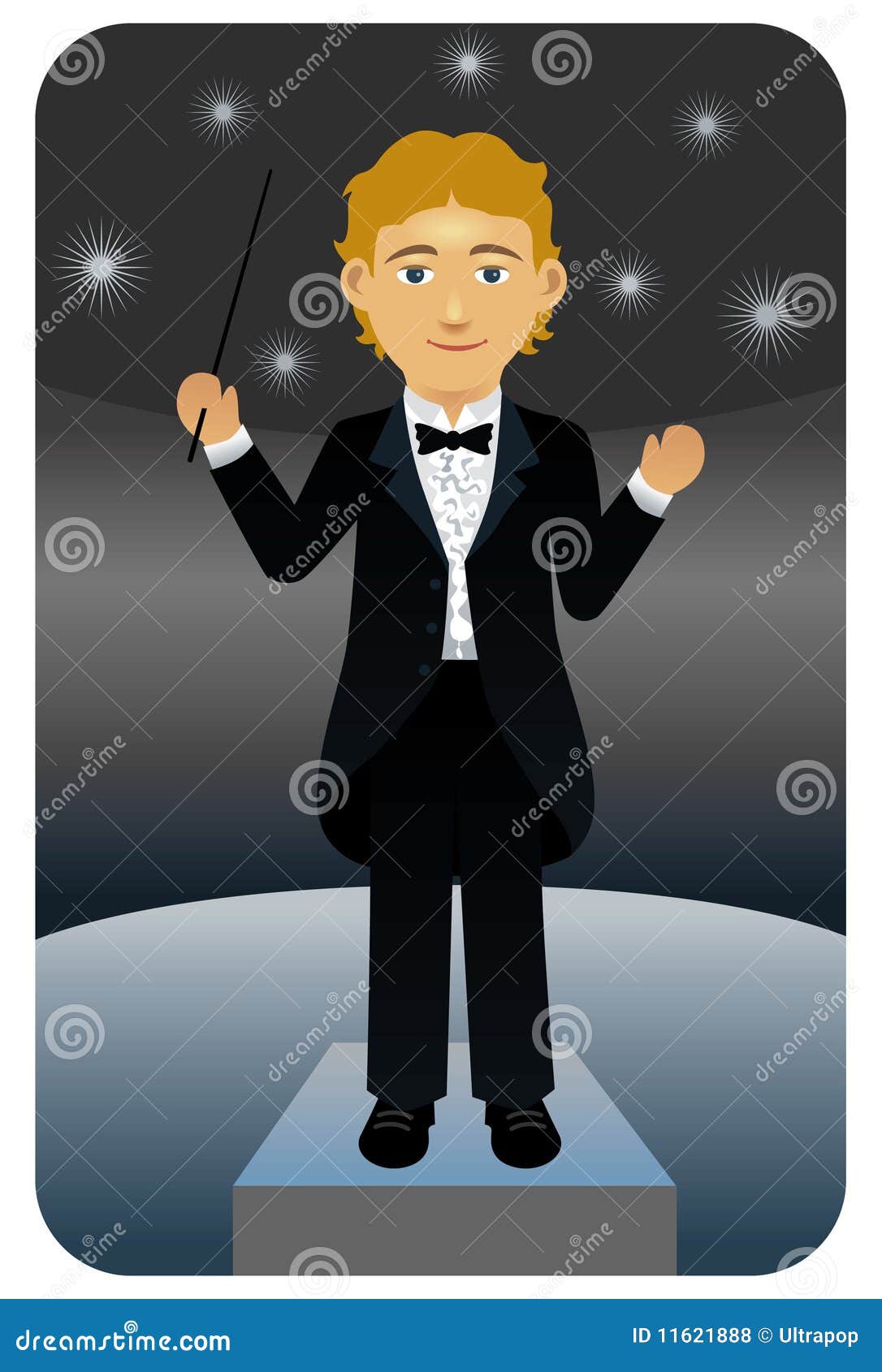 Music Conductor stock vector. Illustration of opera, culture - 11621888