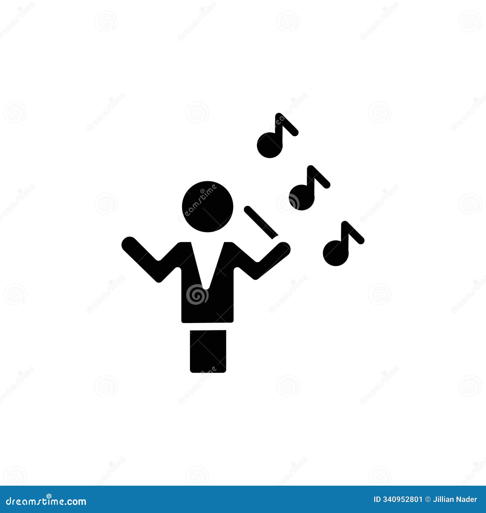 Music Conductor Icon Web Design in Vector Stock Vector - Illustration ...