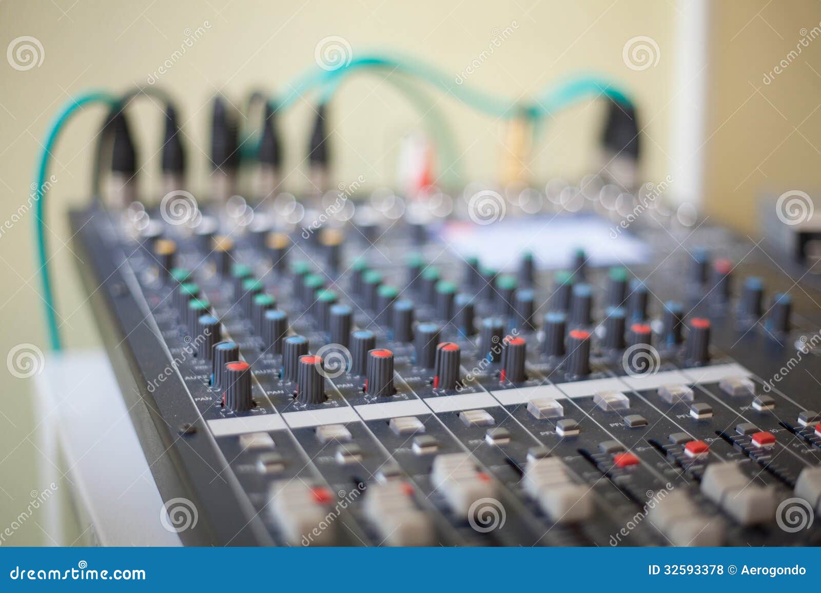 Music console stock photo. Image of studio, buttons, sound - 32593378