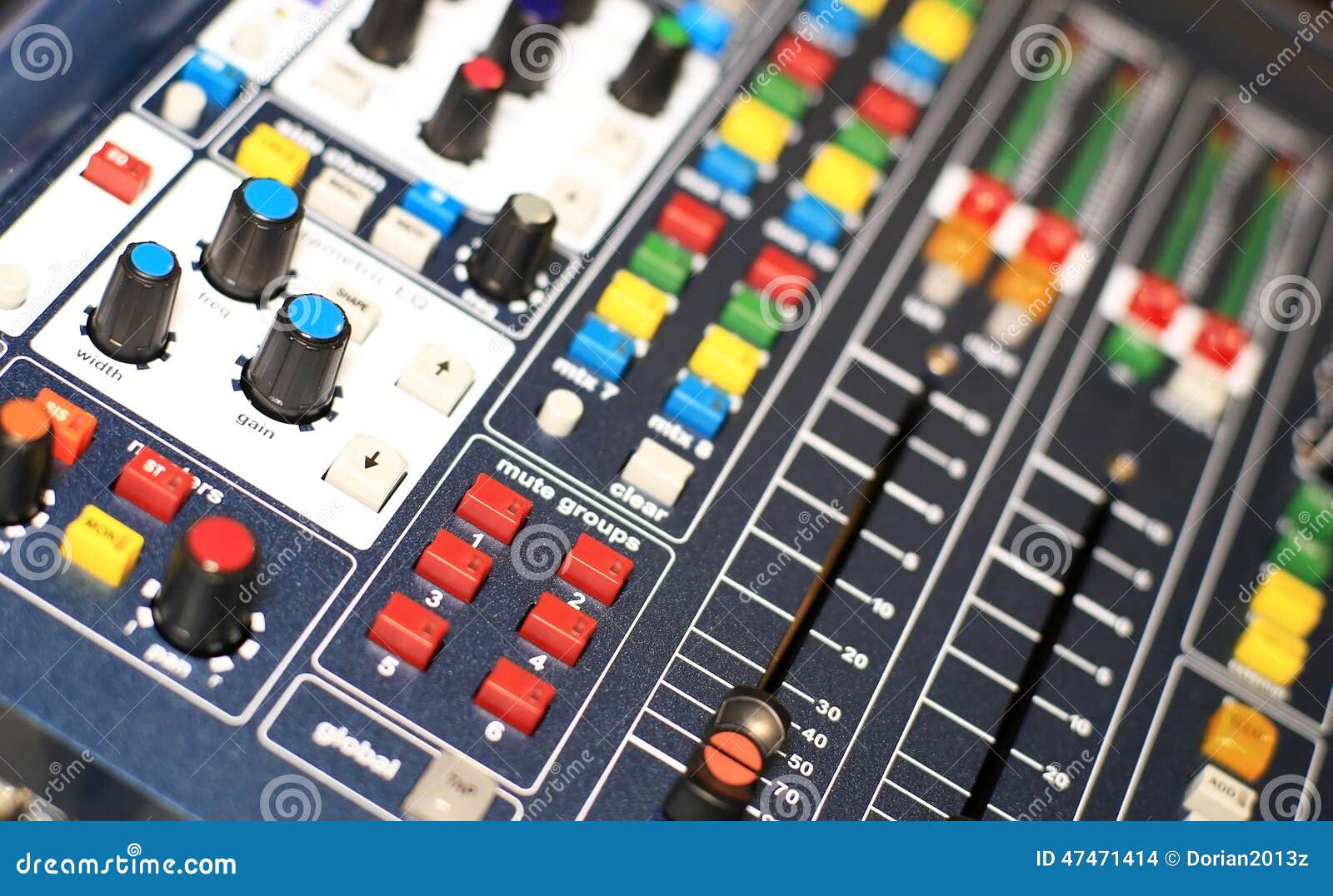 Music console stock photo. Image of console, professional - 47471414