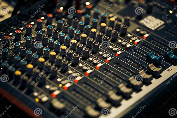 Music control panel stock photo. Image of lots, disco - 106969618