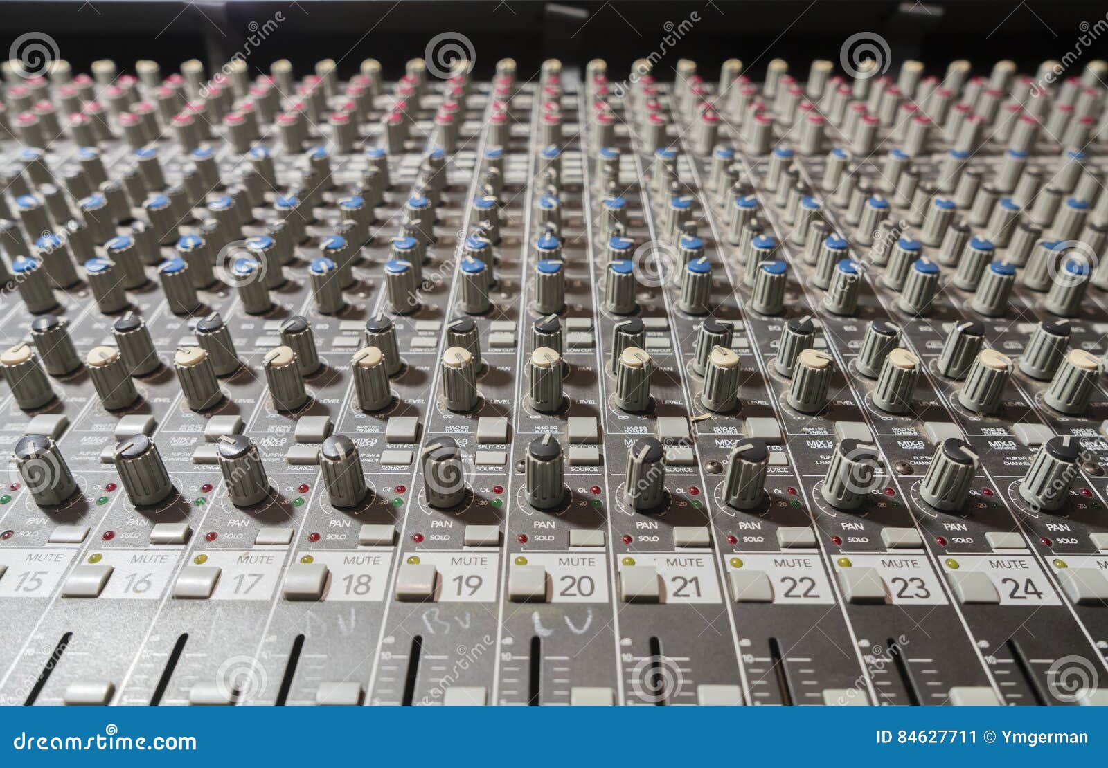 Music control panel stock image. Image of equipment, media - 84627711