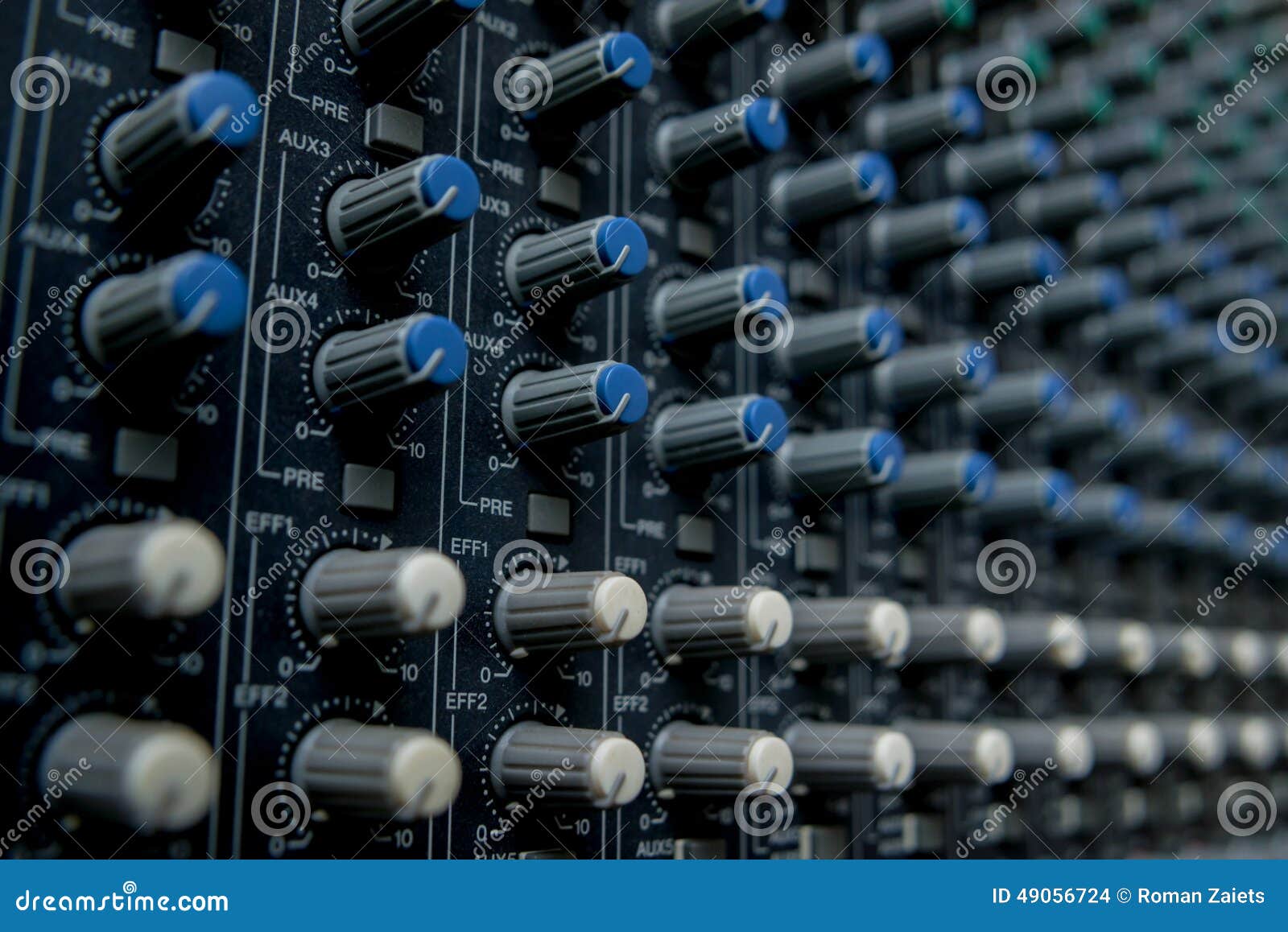 The music control station. stock photo. Image of monitor - 49056724