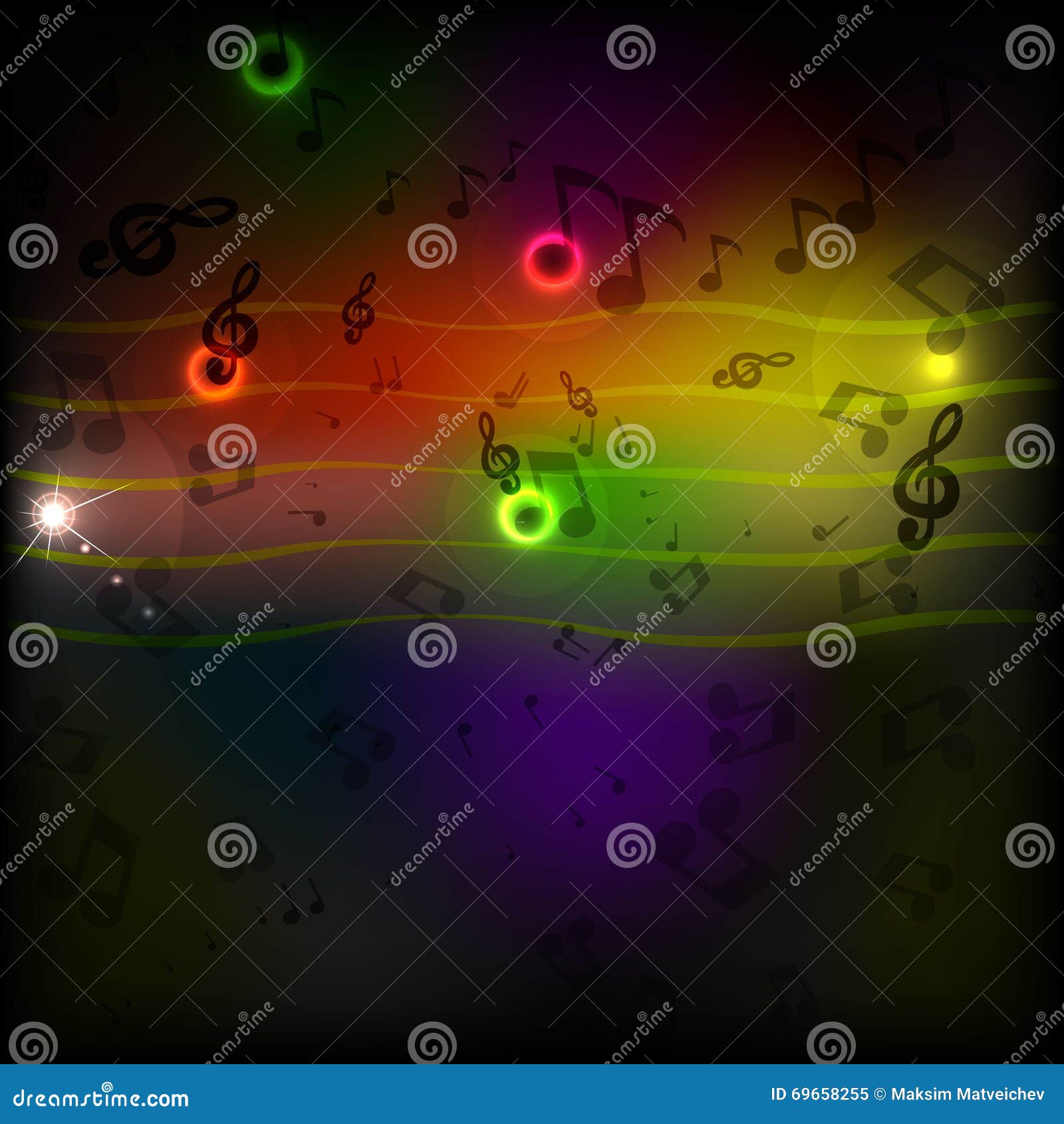 Music crazy stock vector. Illustration of black, treble - 69658255