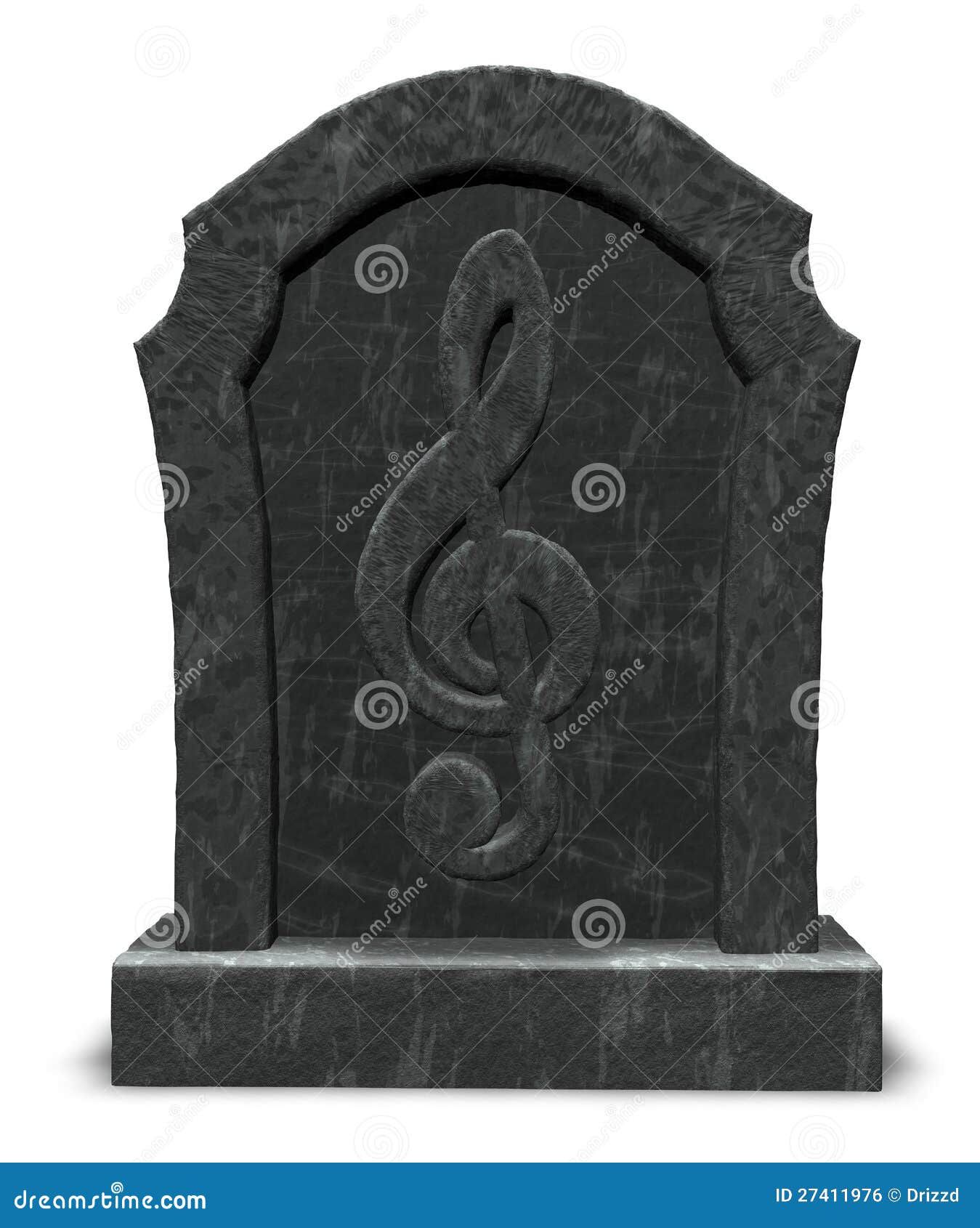Gravestone With Clef Symbol Royalty-Free Stock Photo | CartoonDealer ...