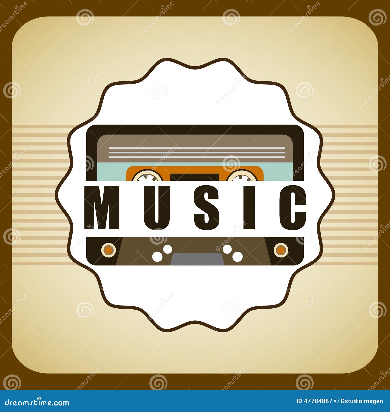 Music design stock illustration. Illustration of equipment - 47784887