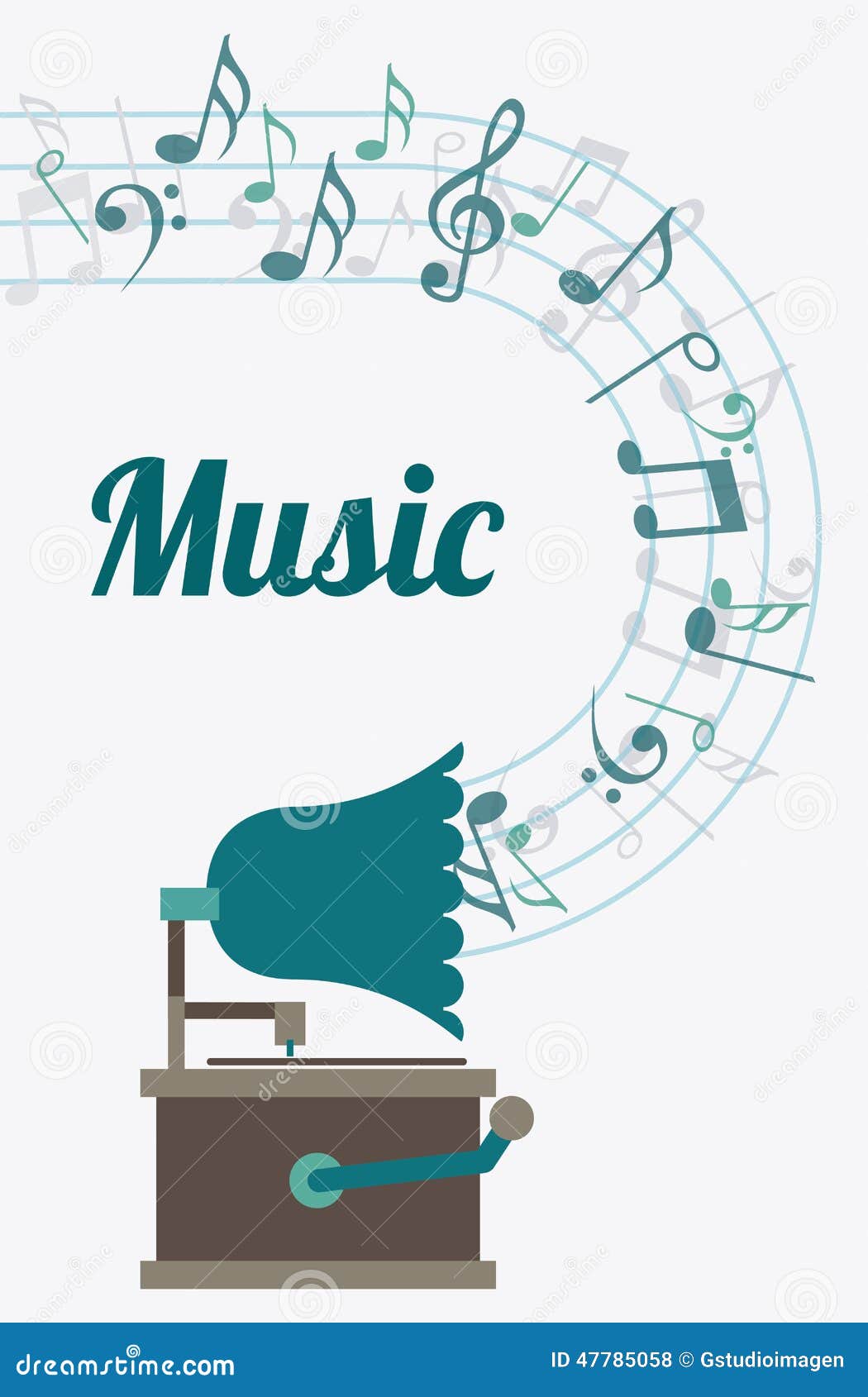 Music design stock illustration. Illustration of label - 47785058