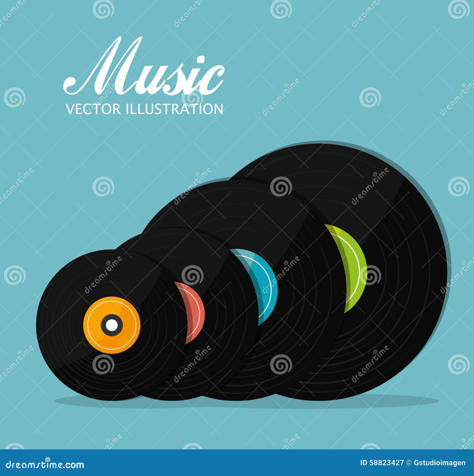 Music design. stock vector. Illustration of classic, melody - 58823427