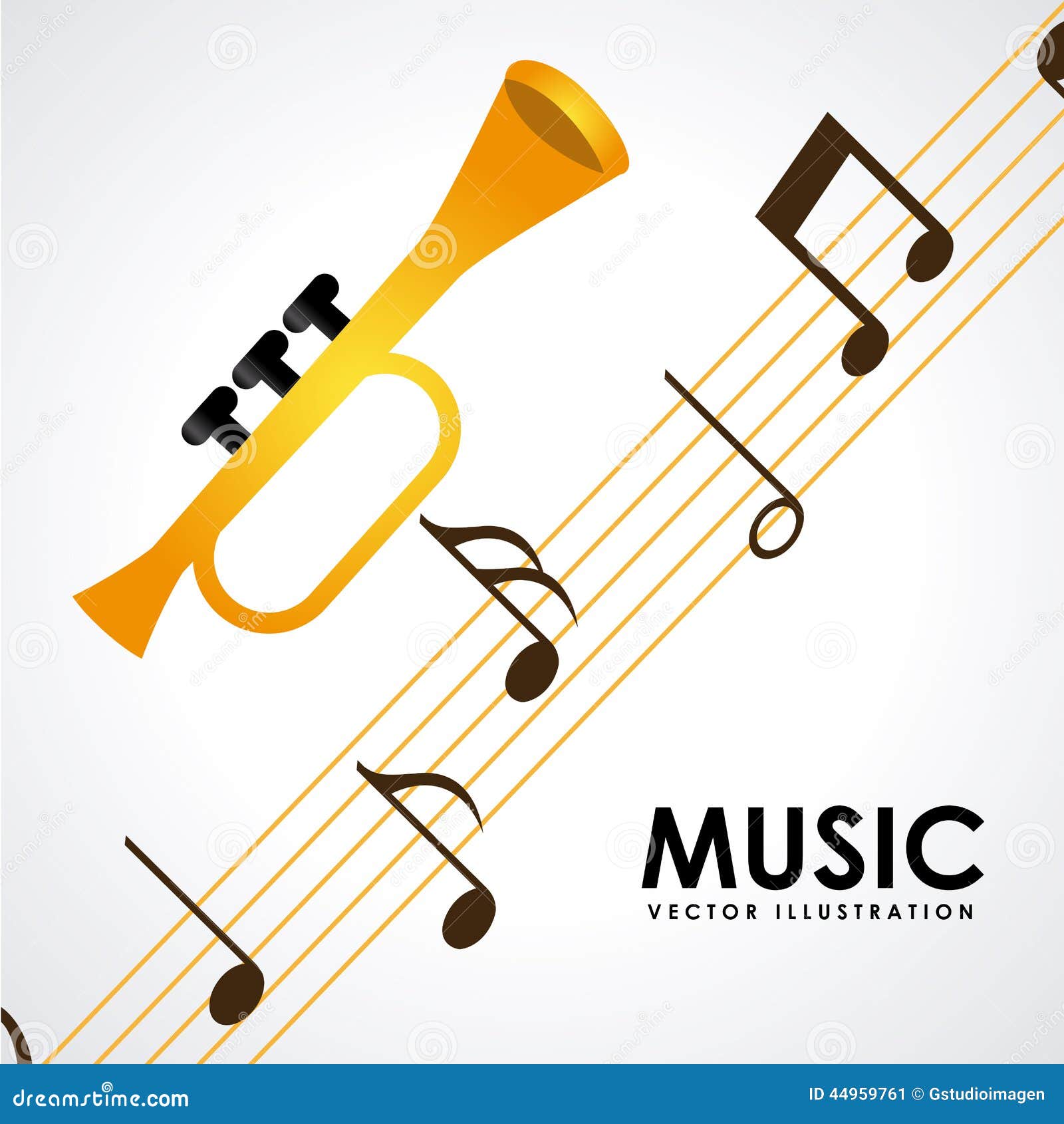 Music design stock vector. Illustration of sound, digital - 44959761