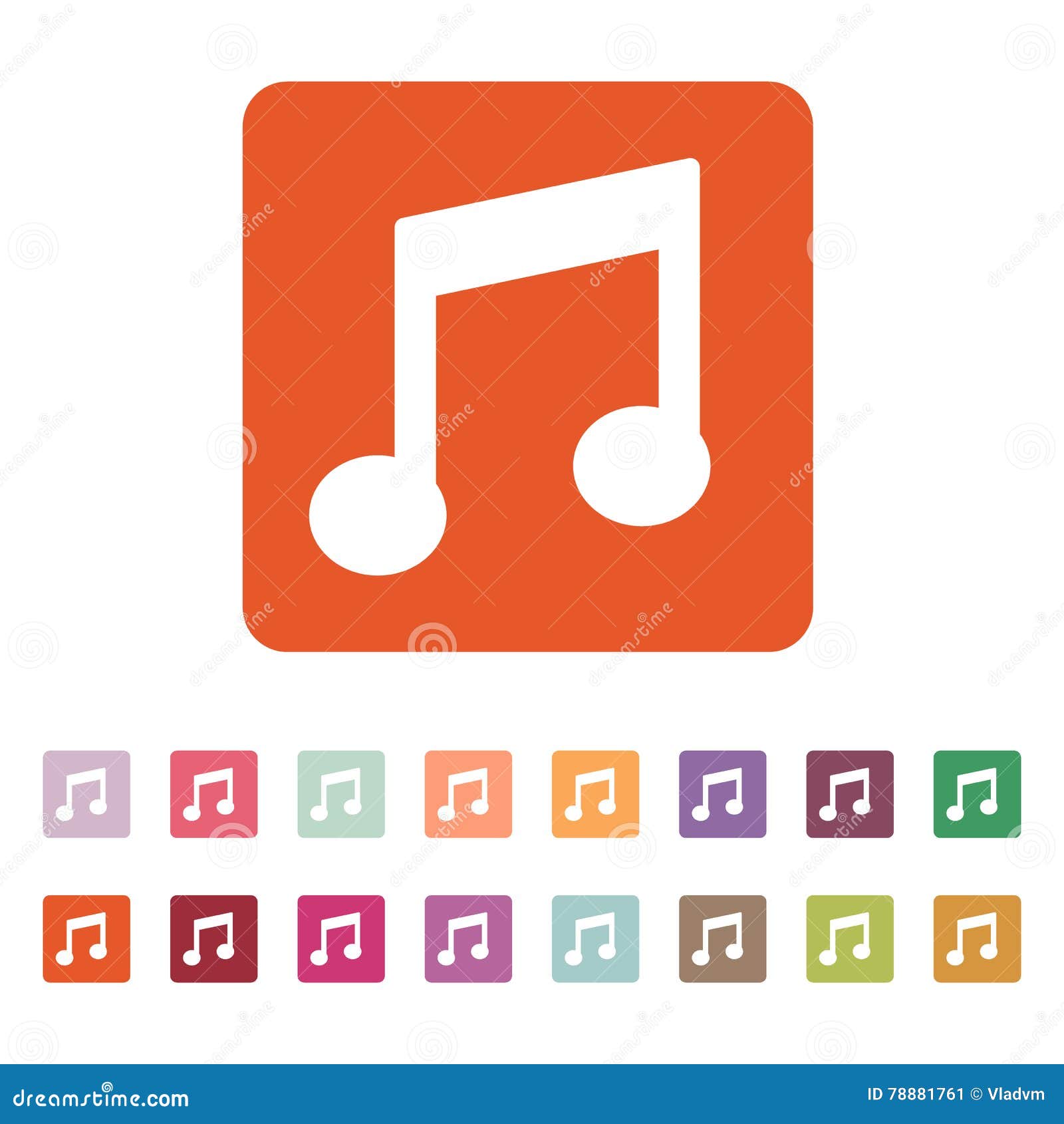 The Music Disk Icon. Musical Symbol Stock Vector - Illustration of ...