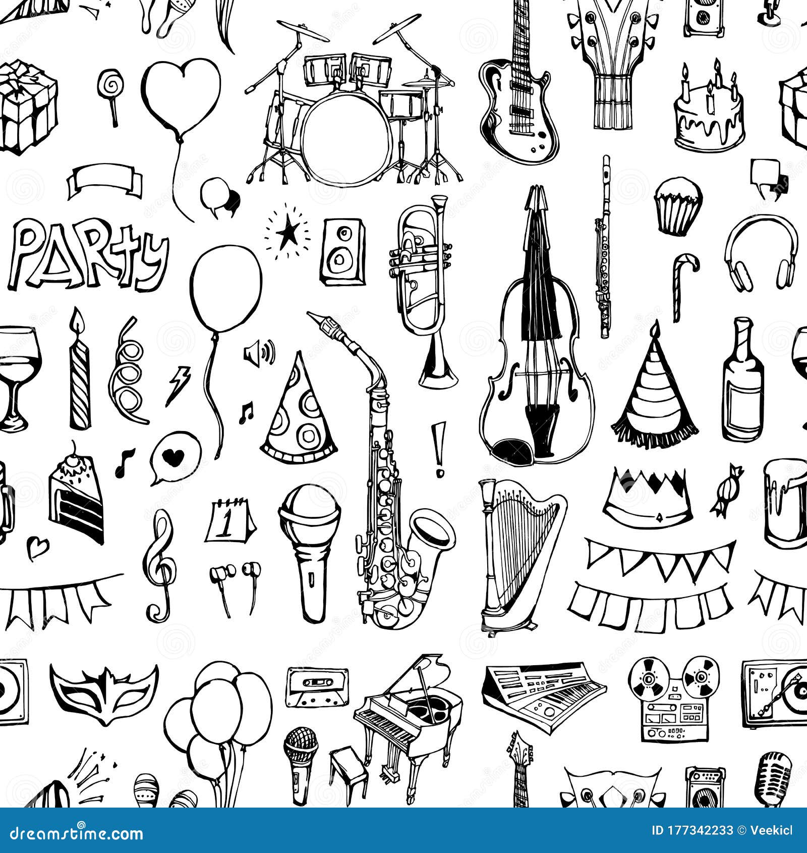 Music Doodle Background