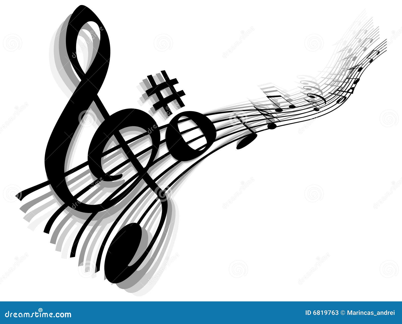 Music element concept stock vector. Illustration of bass - 6819763