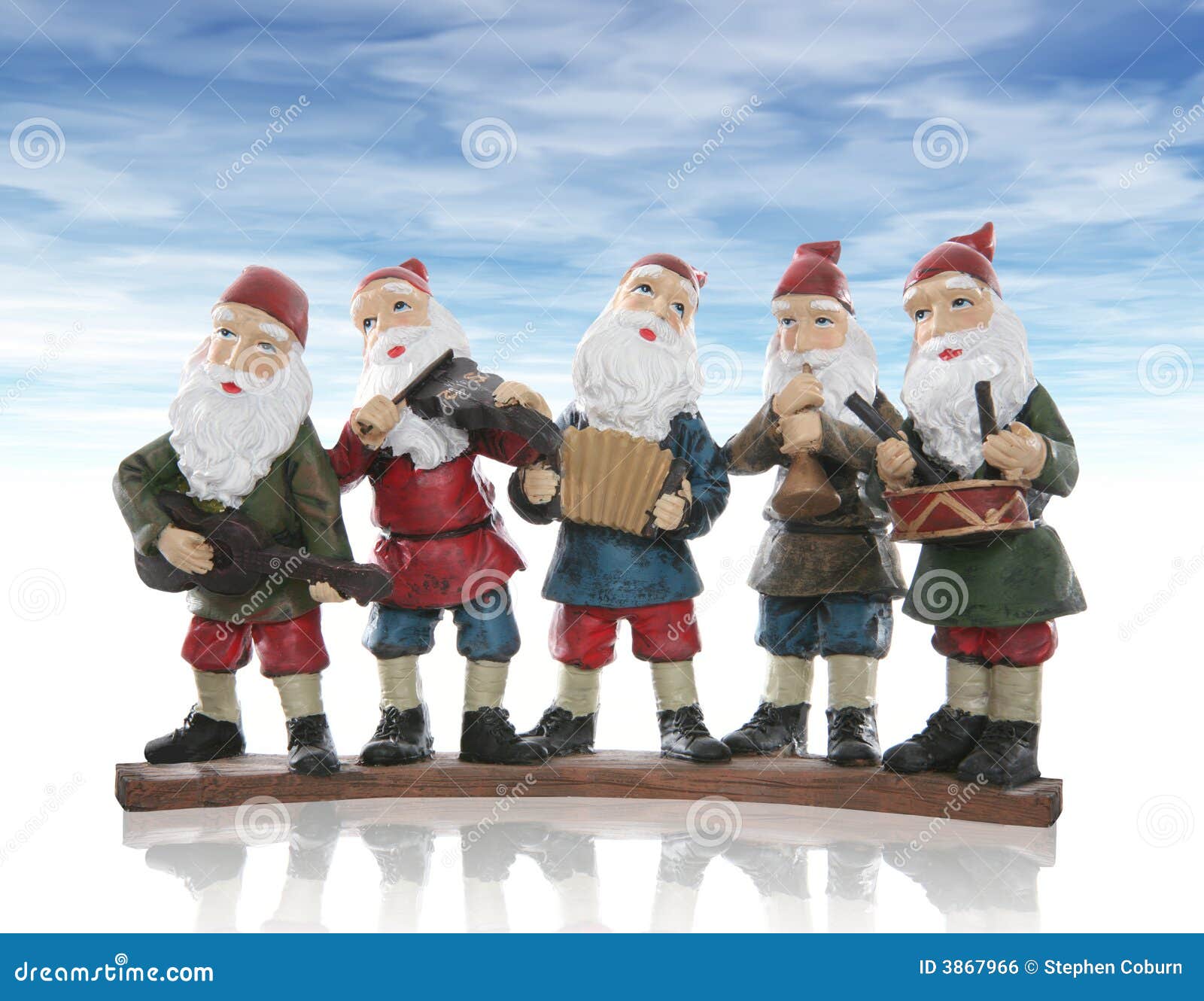 Music Elves stock photo. Image of banjo, nature, music - 3867966