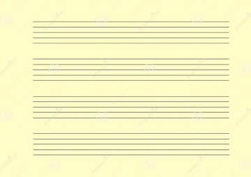 Music Empty Blank Note Stave. Stock Vector - Illustration of note ...