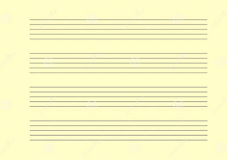 Music Empty Blank Note Stave. Stock Vector - Illustration of note ...