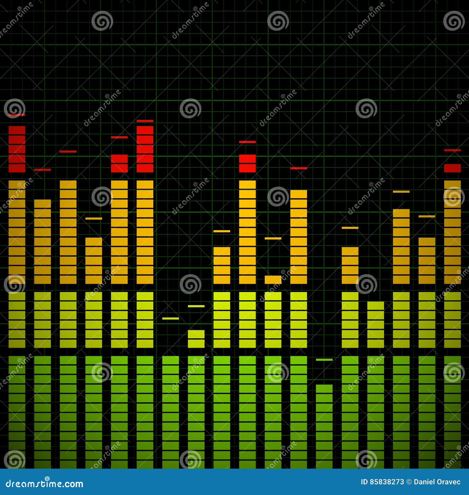 Music Equaliser - Frequency Graph Stock Vector - Illustration of color ...