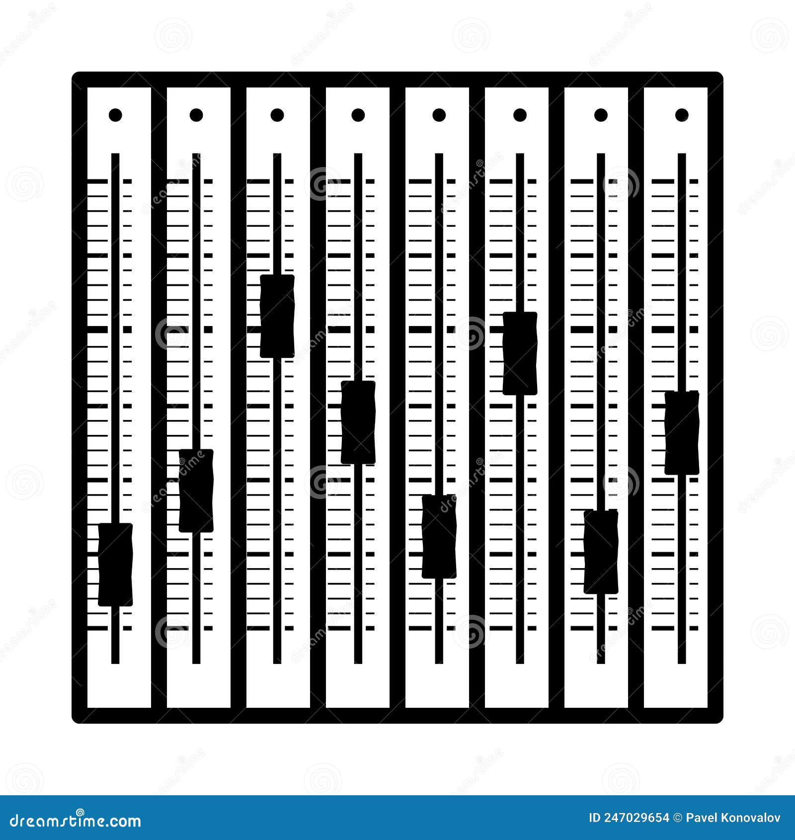 Music Equalizer Icon stock vector. Illustration of balance - 247029654