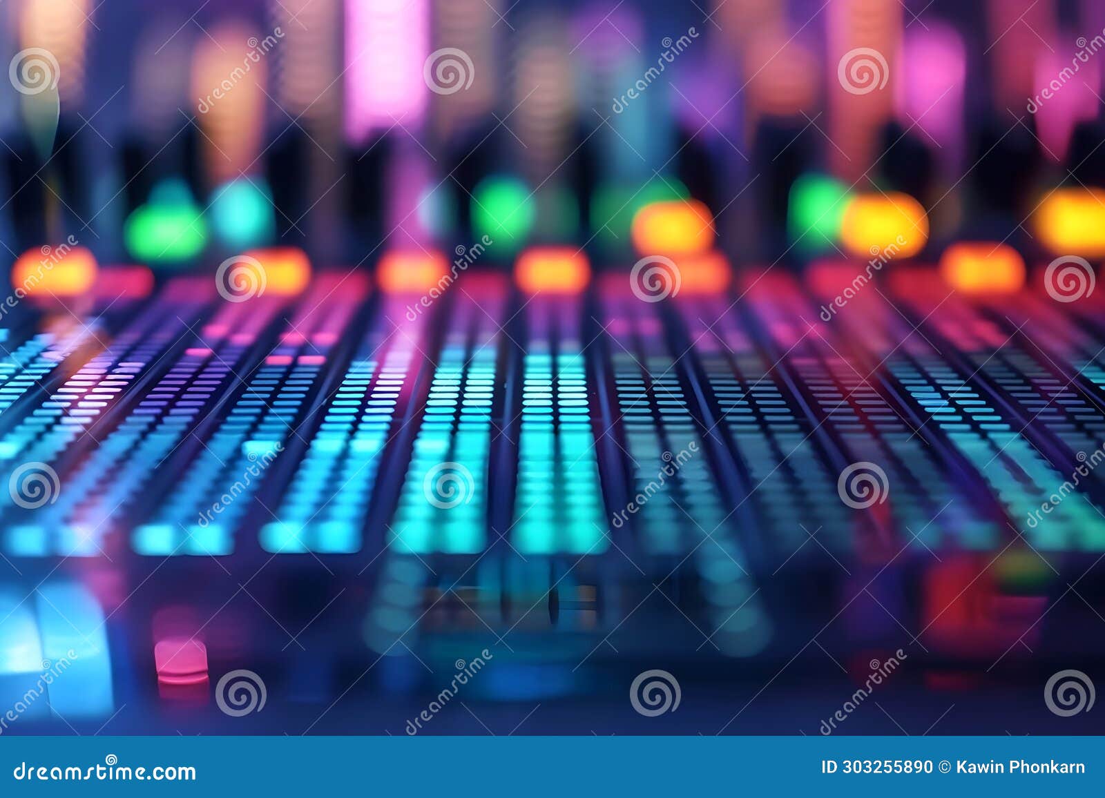 Music equalizer stock illustration. Illustration of music - 303255890