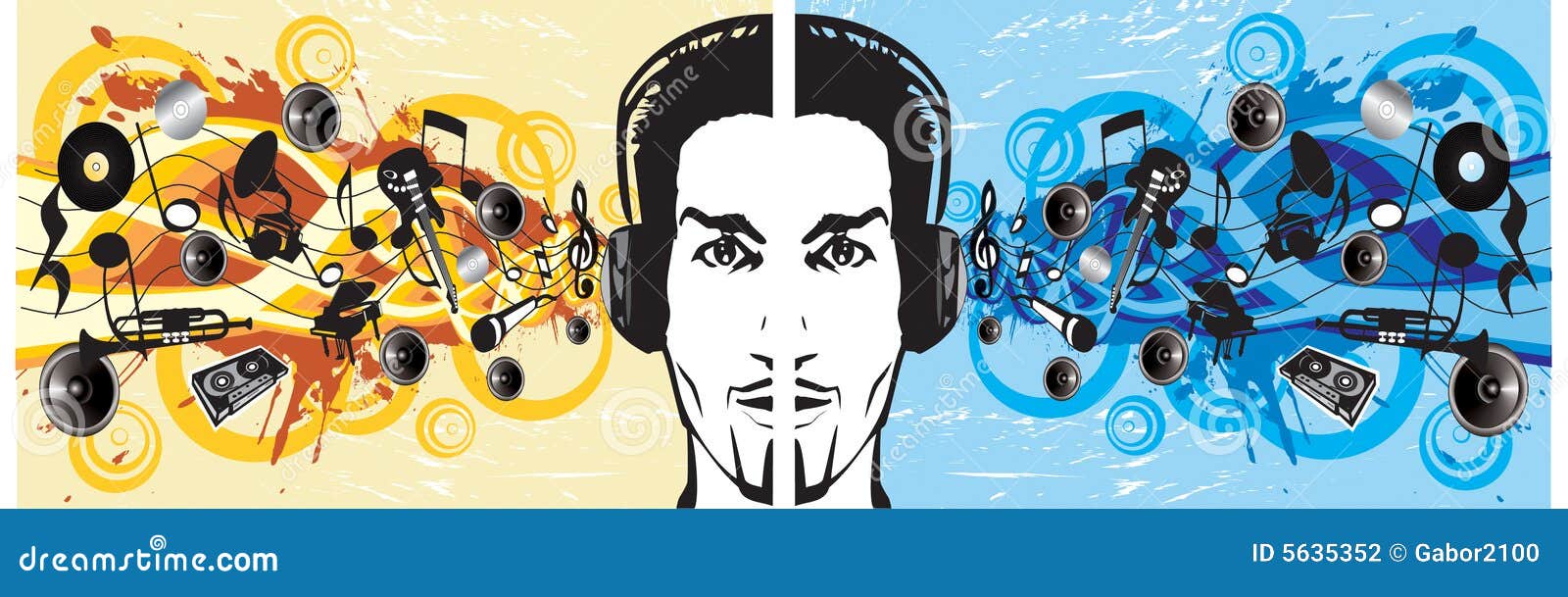 Music explosion stock vector. Illustration of musician - 5635352