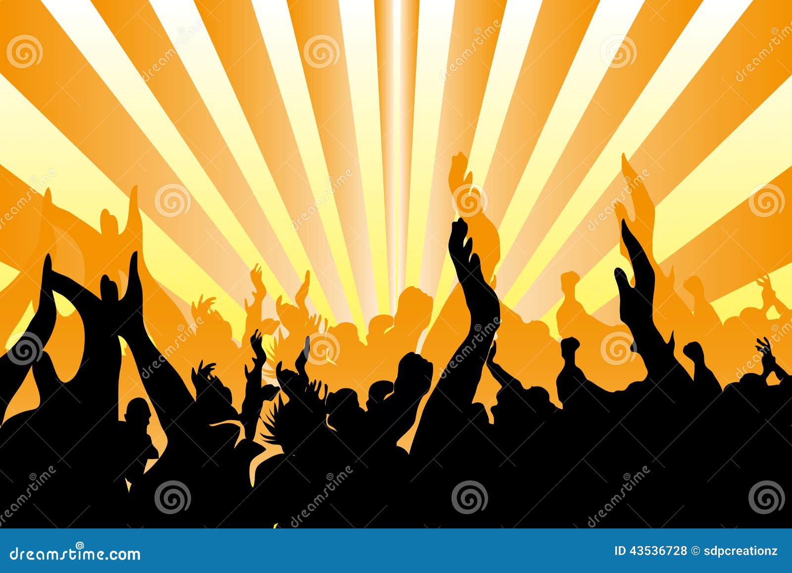 Music Fans Dancing stock illustration. Illustration of friends - 43536728