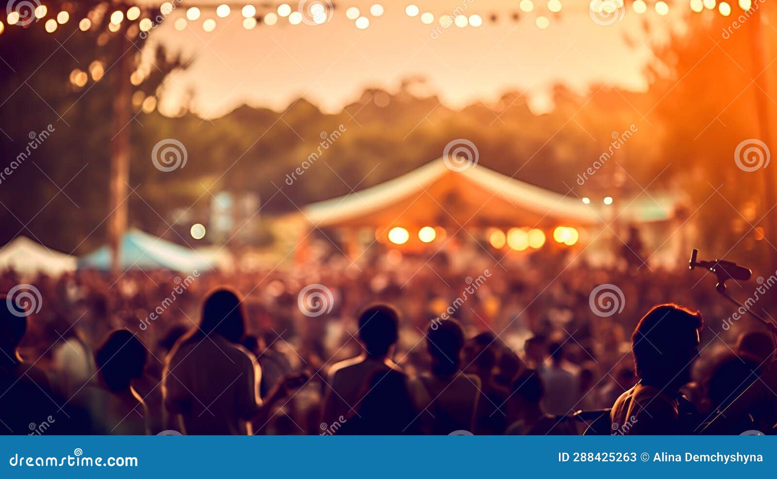 Music Festival, Crowd View on Stage 2 Stock Image - Image of female ...