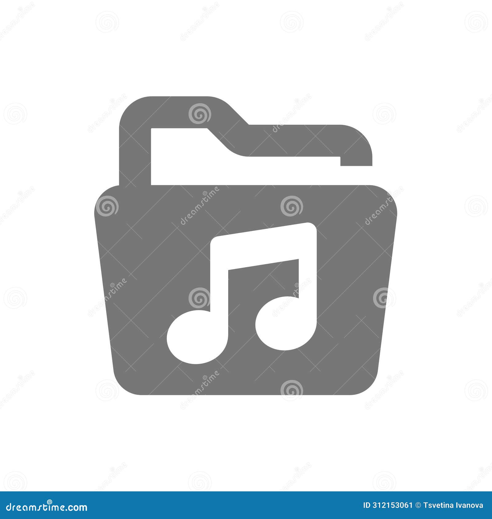 Music File or Folder Vector Icon Stock Vector - Illustration of note ...