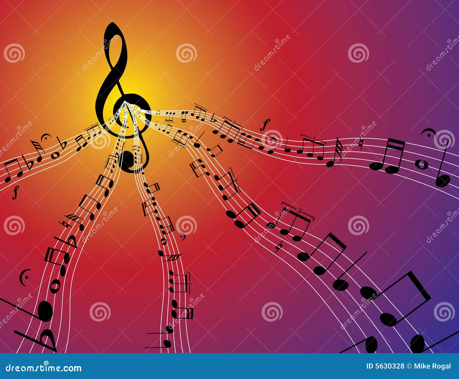 Music flow stock vector. Illustration of cleft, bars, flowing - 5630328