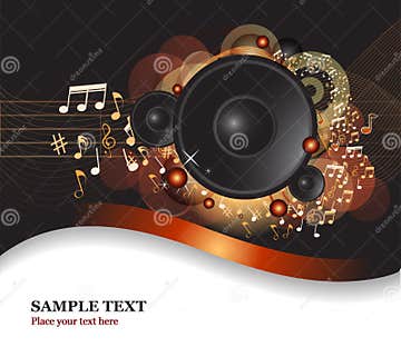 Music Flyer Background stock vector. Illustration of bright - 50834320