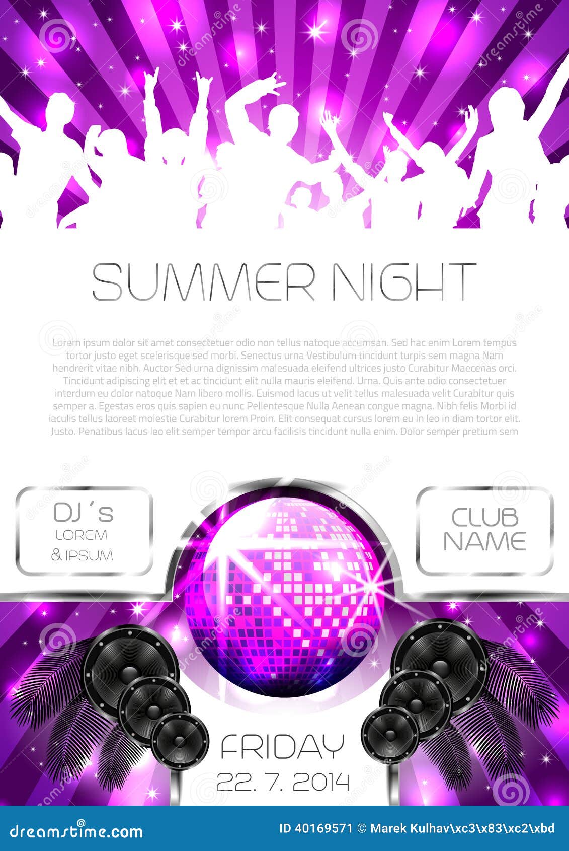 Music Flyer - Vector stock vector. Illustration of glow - 40169571