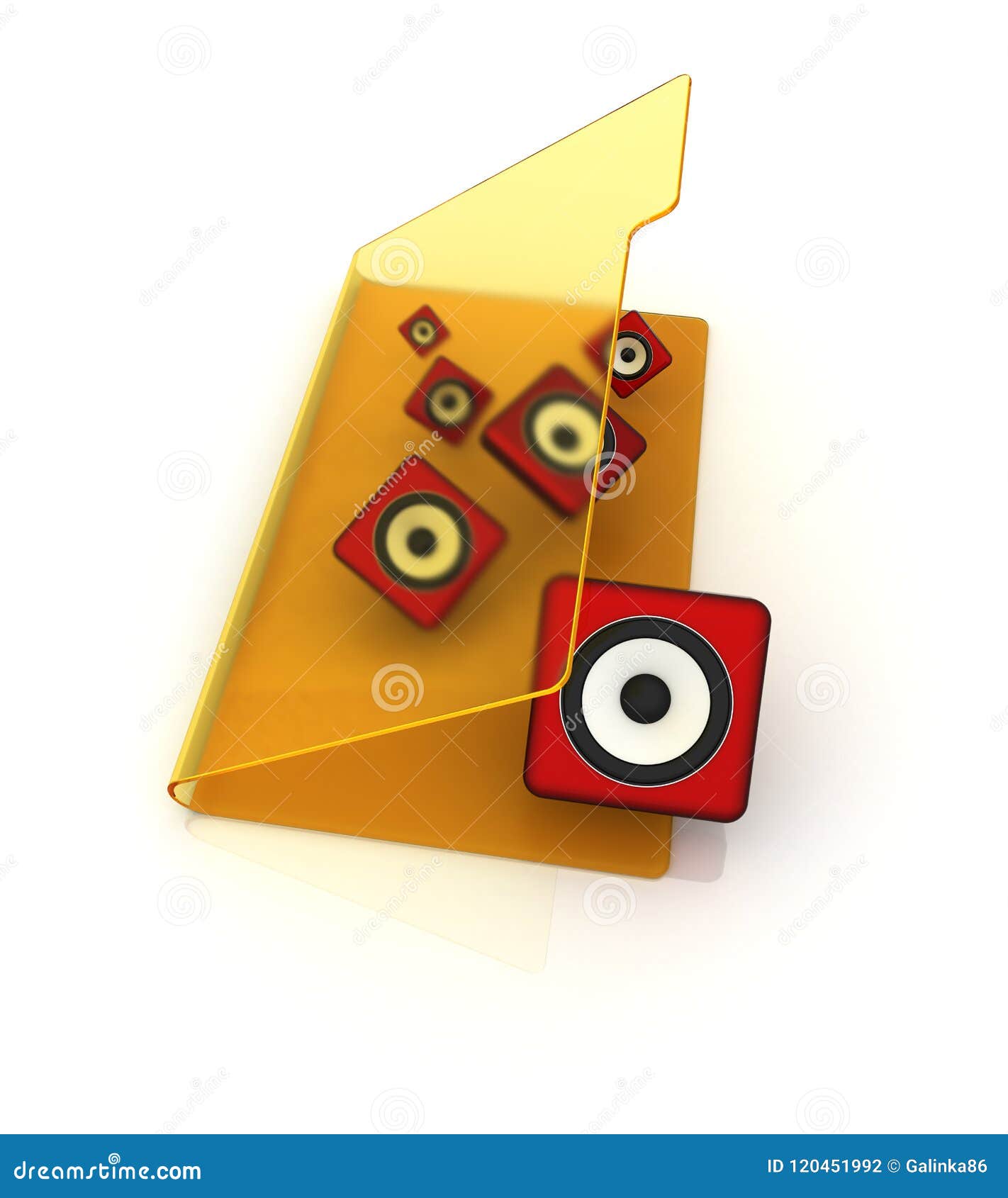 Dj Music Folder Icon, Simple Style Vector Illustration | CartoonDealer ...