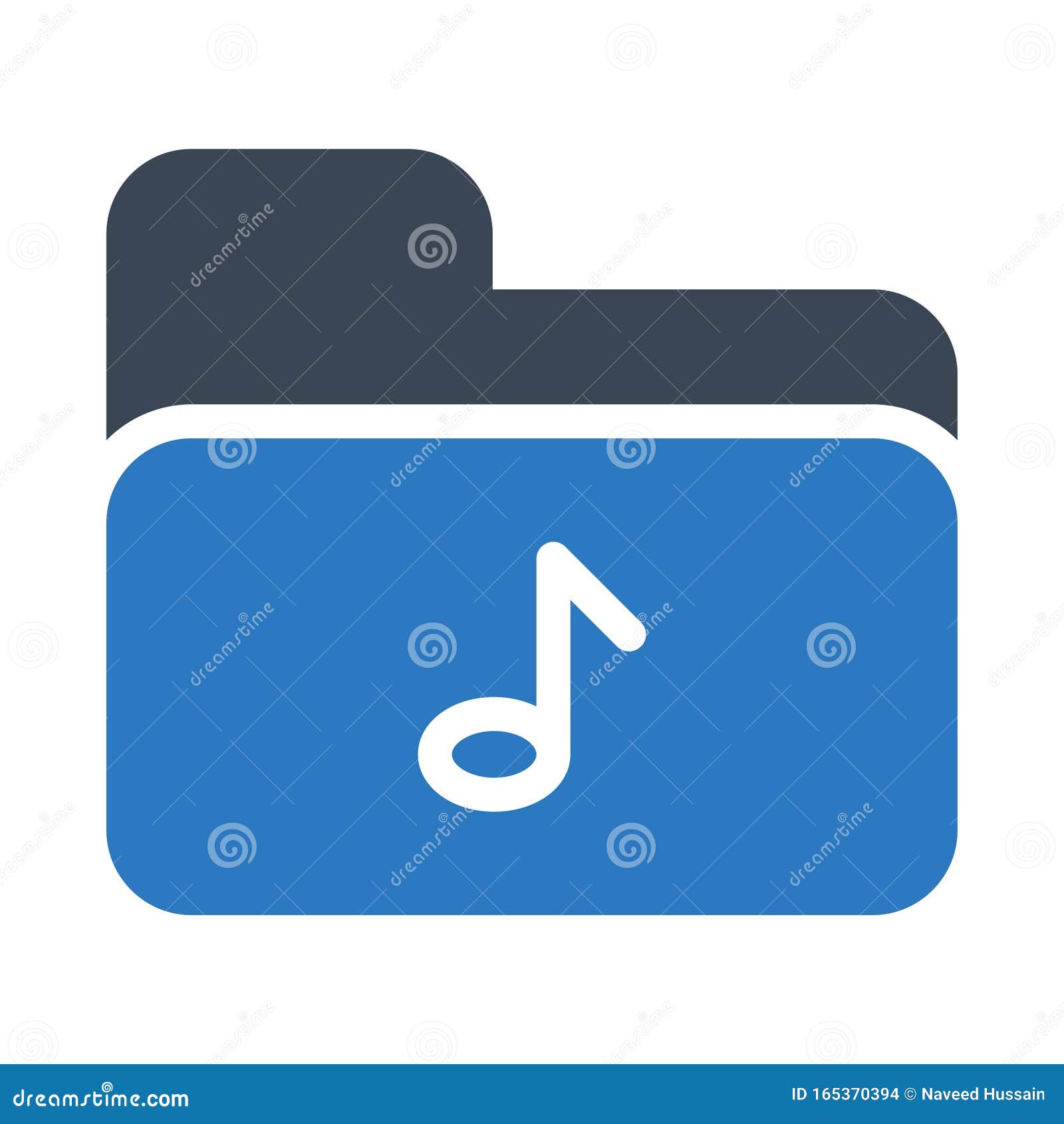 Music Folder Vector Glyph Color Icon Stock Illustration - Illustration ...