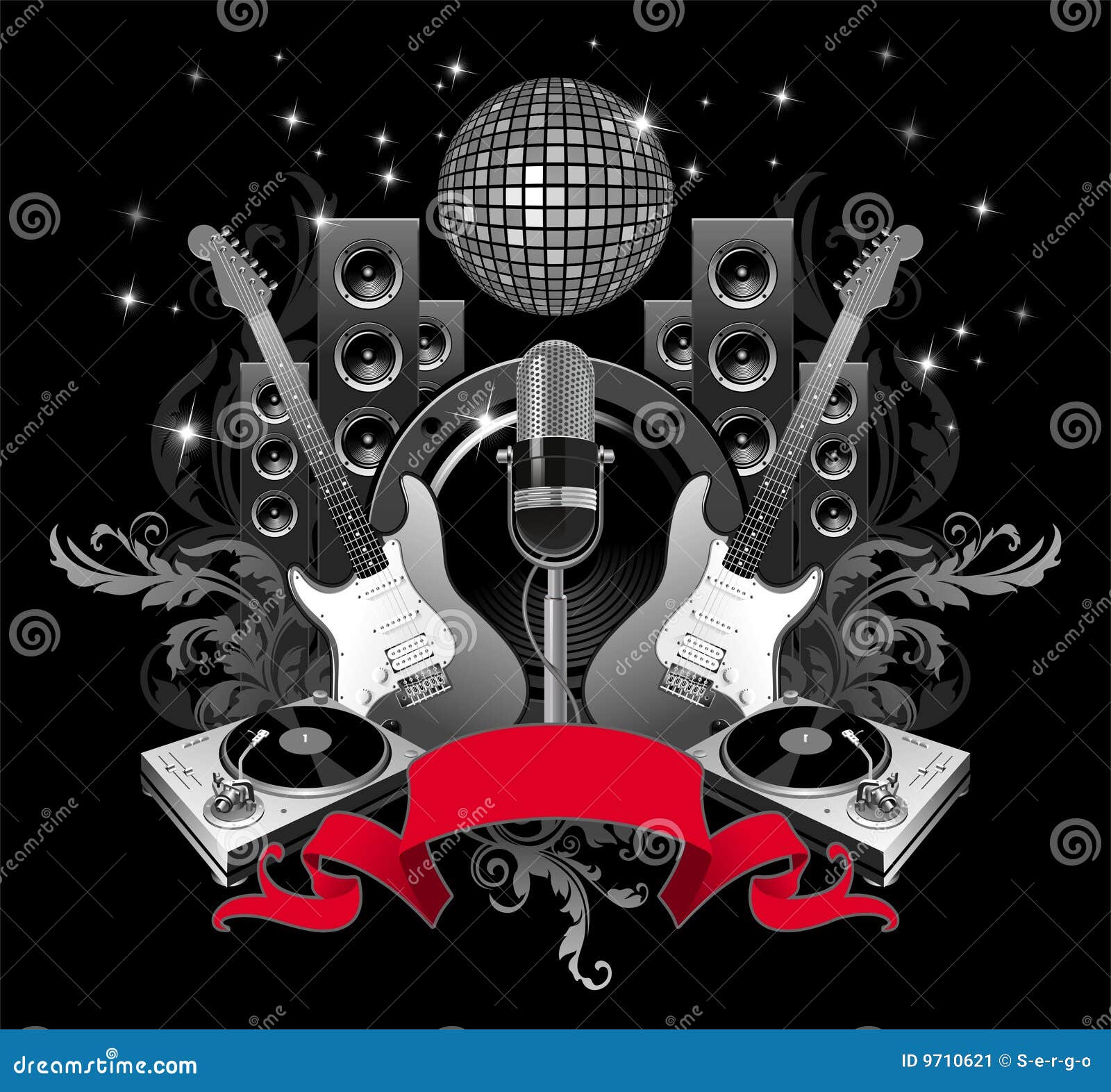 Music forever stock vector. Illustration of music, club - 9710621