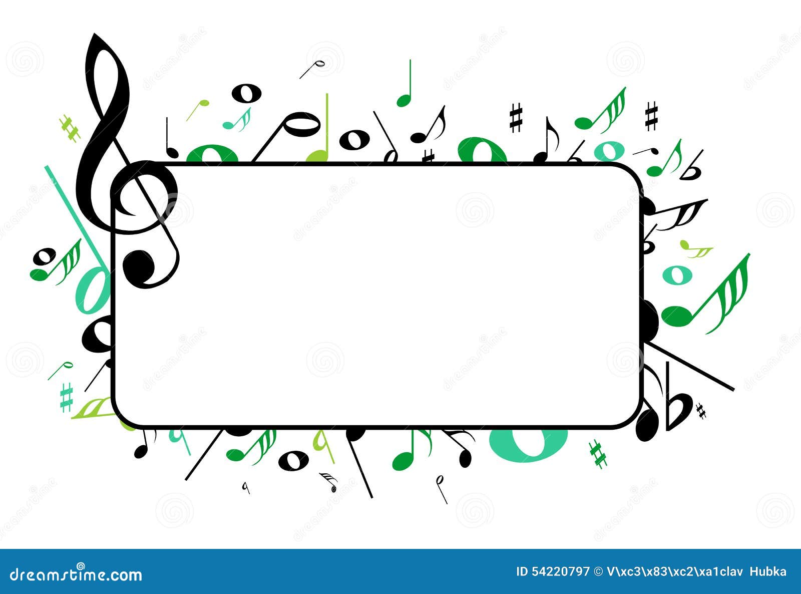 Music frame stock vector. Illustration of lines, color - 54220797