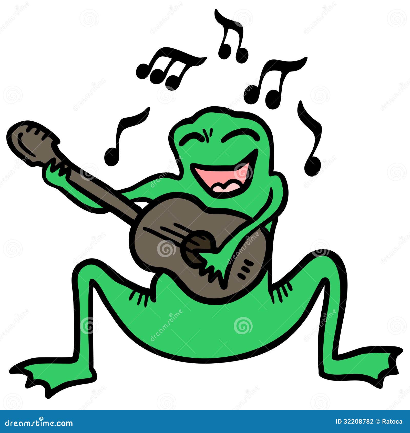 Music frog stock vector. Illustration of frog, chords - 32208782