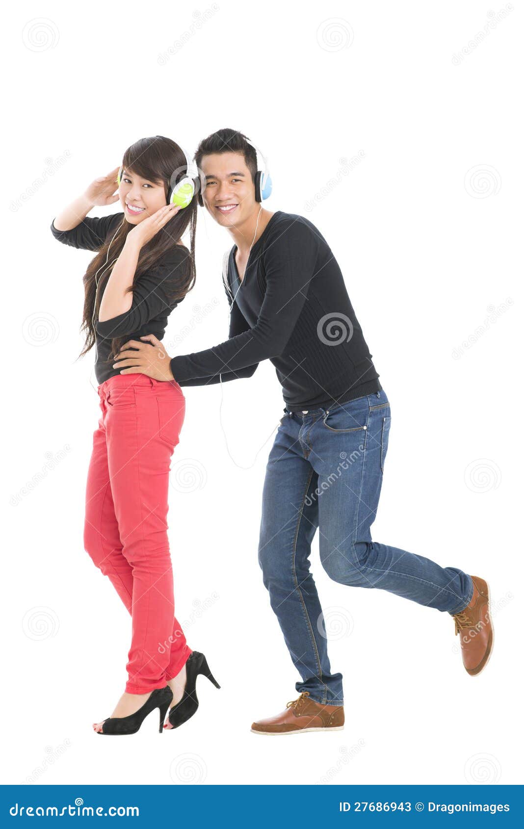 Music fun lovers stock image. Image of cool, affection - 27686943