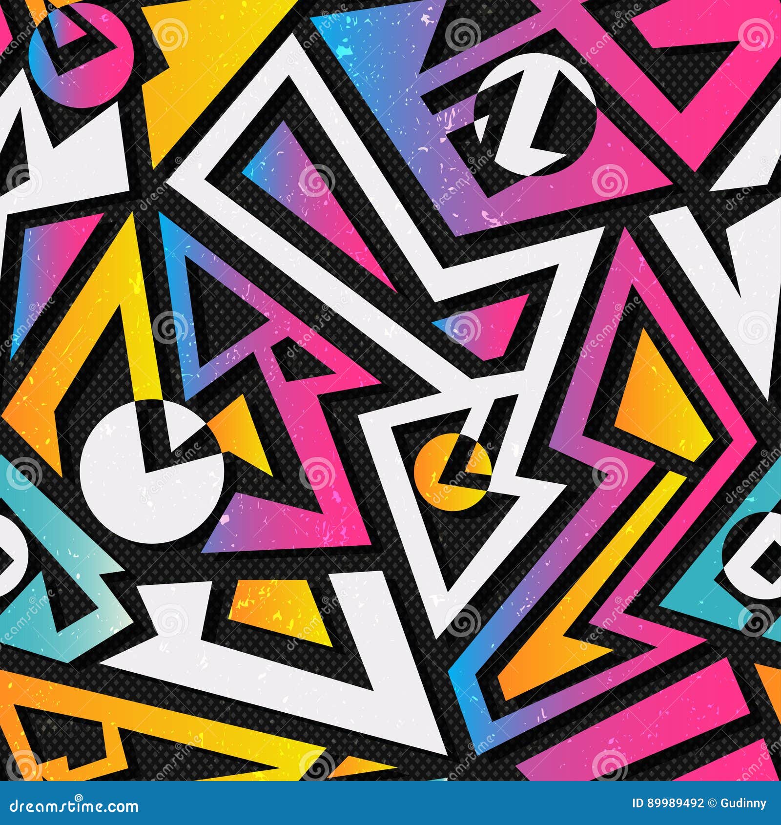 Music Geometric Seamless Pattern Stock Vector - Illustration of design ...