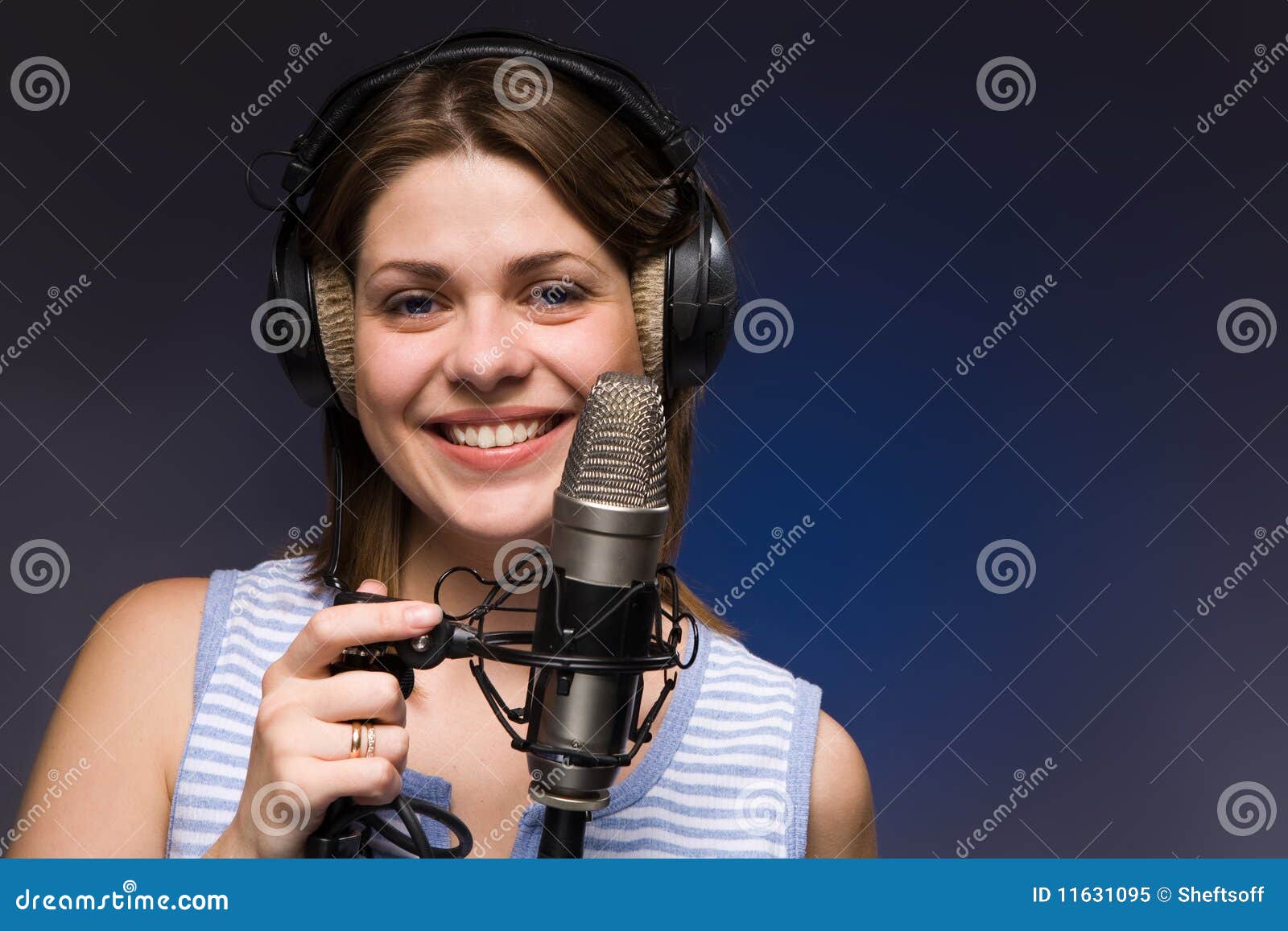 Music girl stock image. Image of microphone, closeup - 11631095