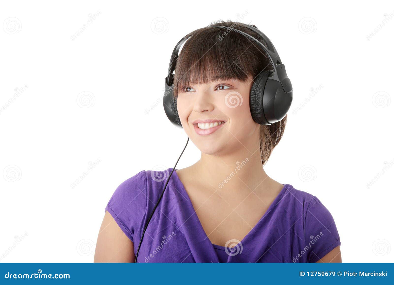 Music girl stock image. Image of cute, entertainment - 12759679