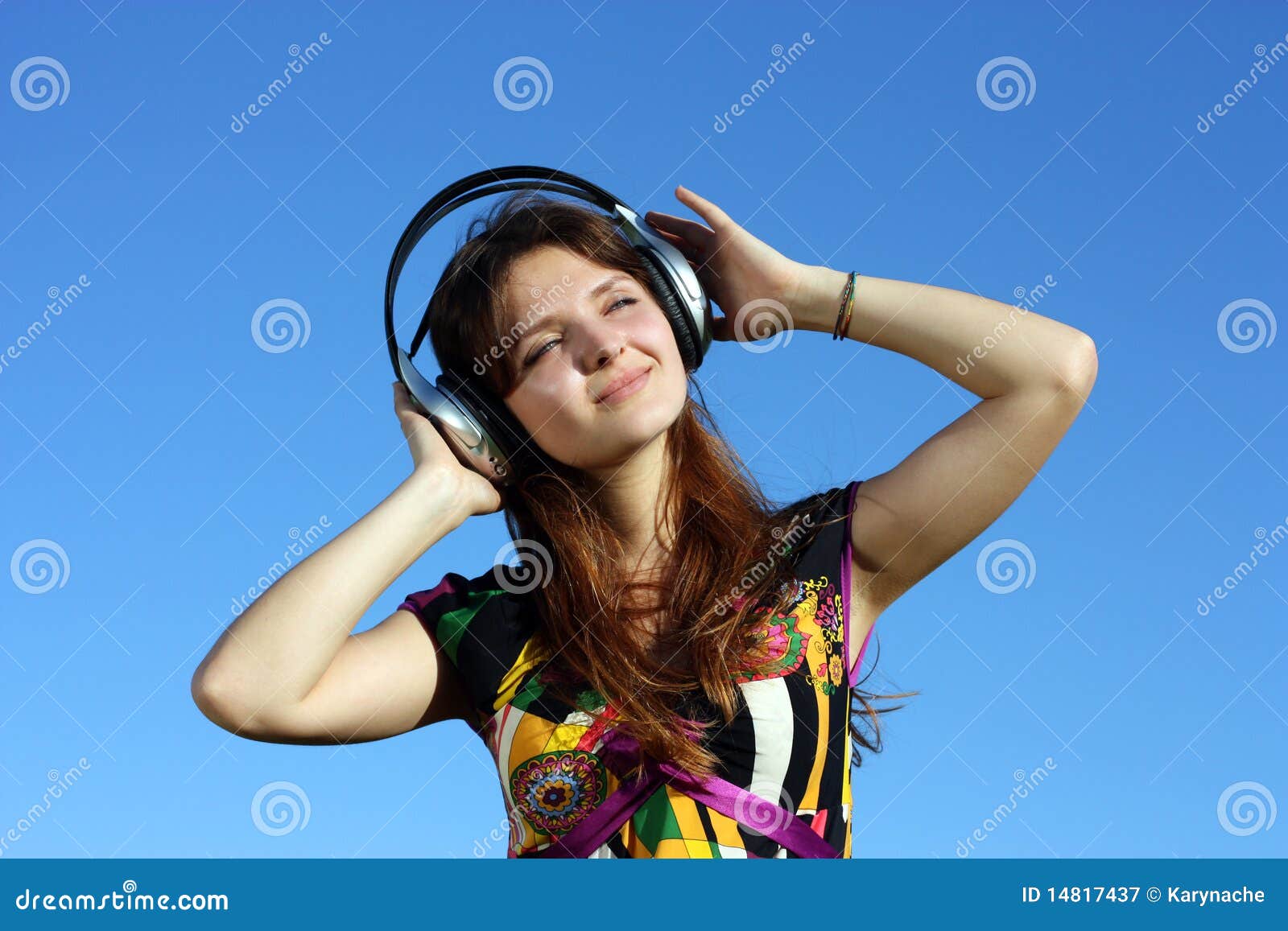 Music girl stock image. Image of musical, nature, audio - 14817437